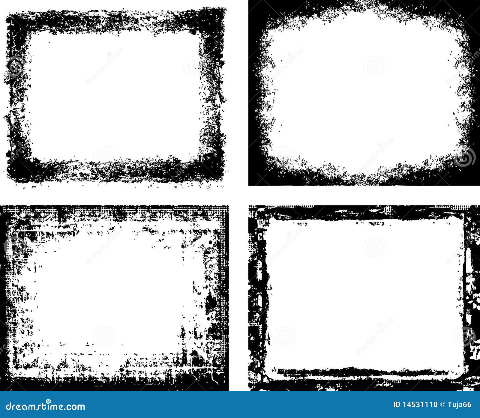 Grunge frames stock illustration. Illustration of grunge - 14531110
