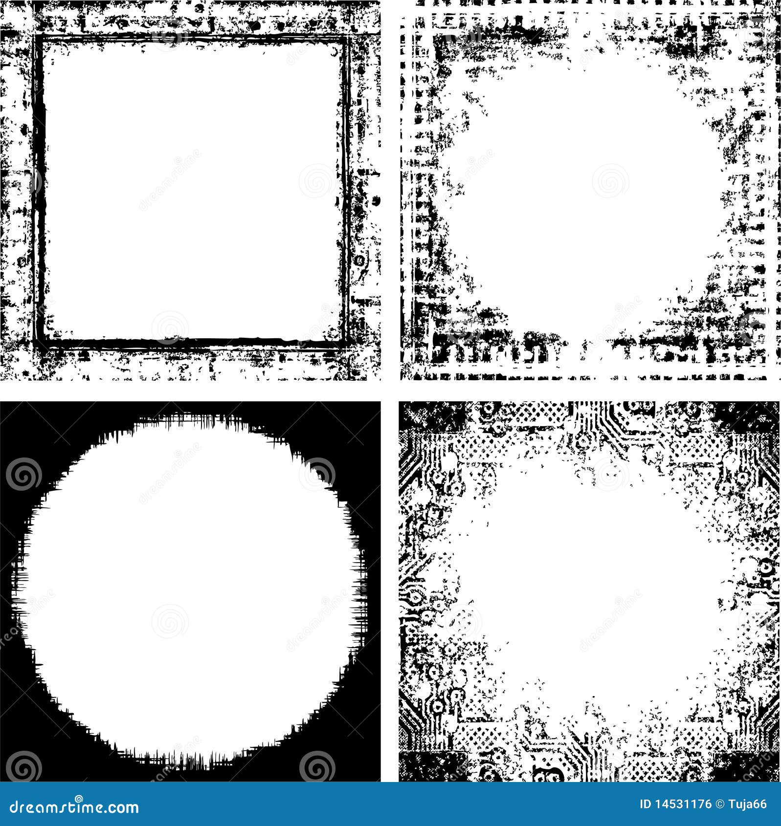 Grunge frames stock illustration. Illustration of frame - 14531176