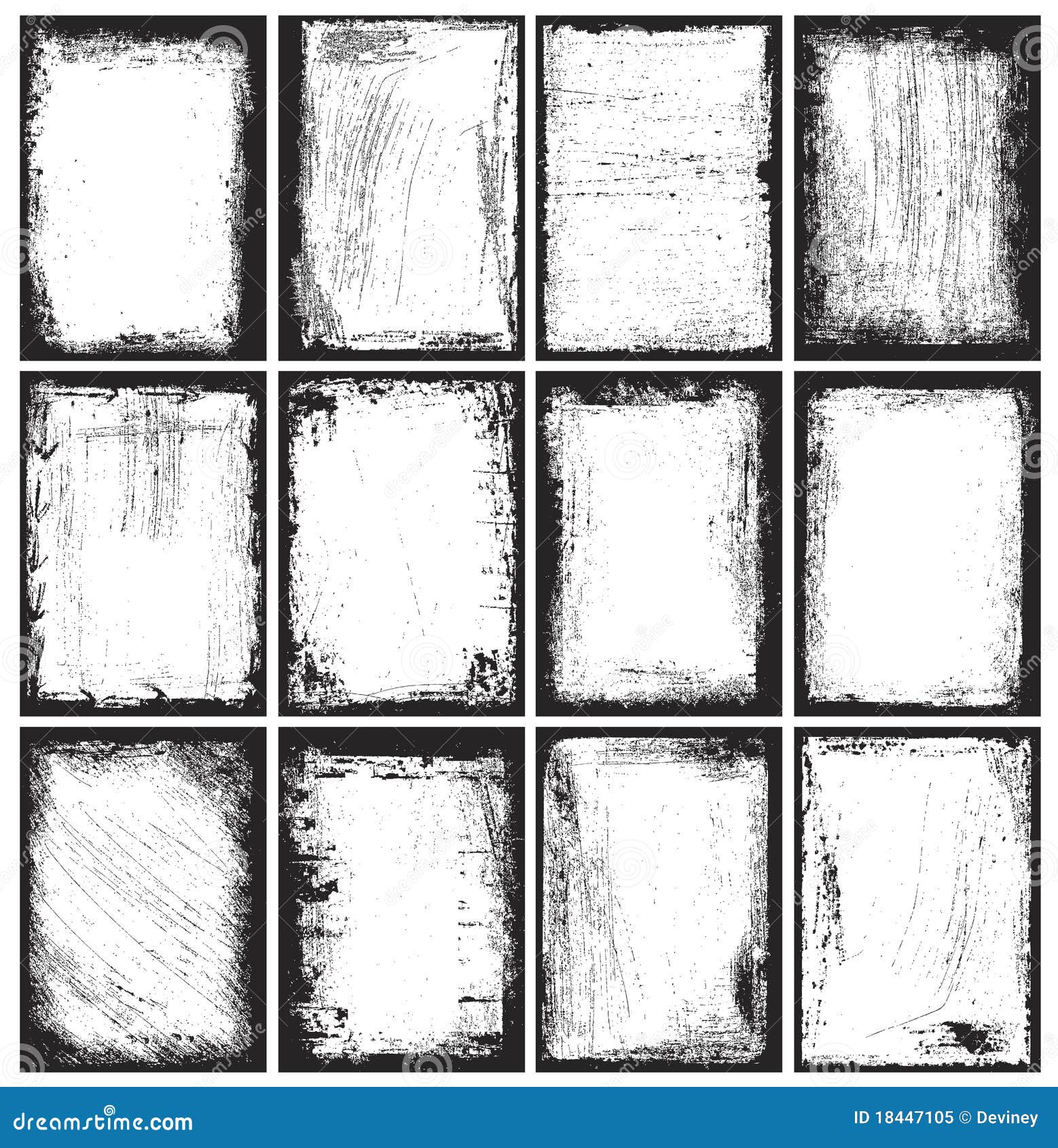 Grunge frames stock vector. Illustration of creative - 18447105