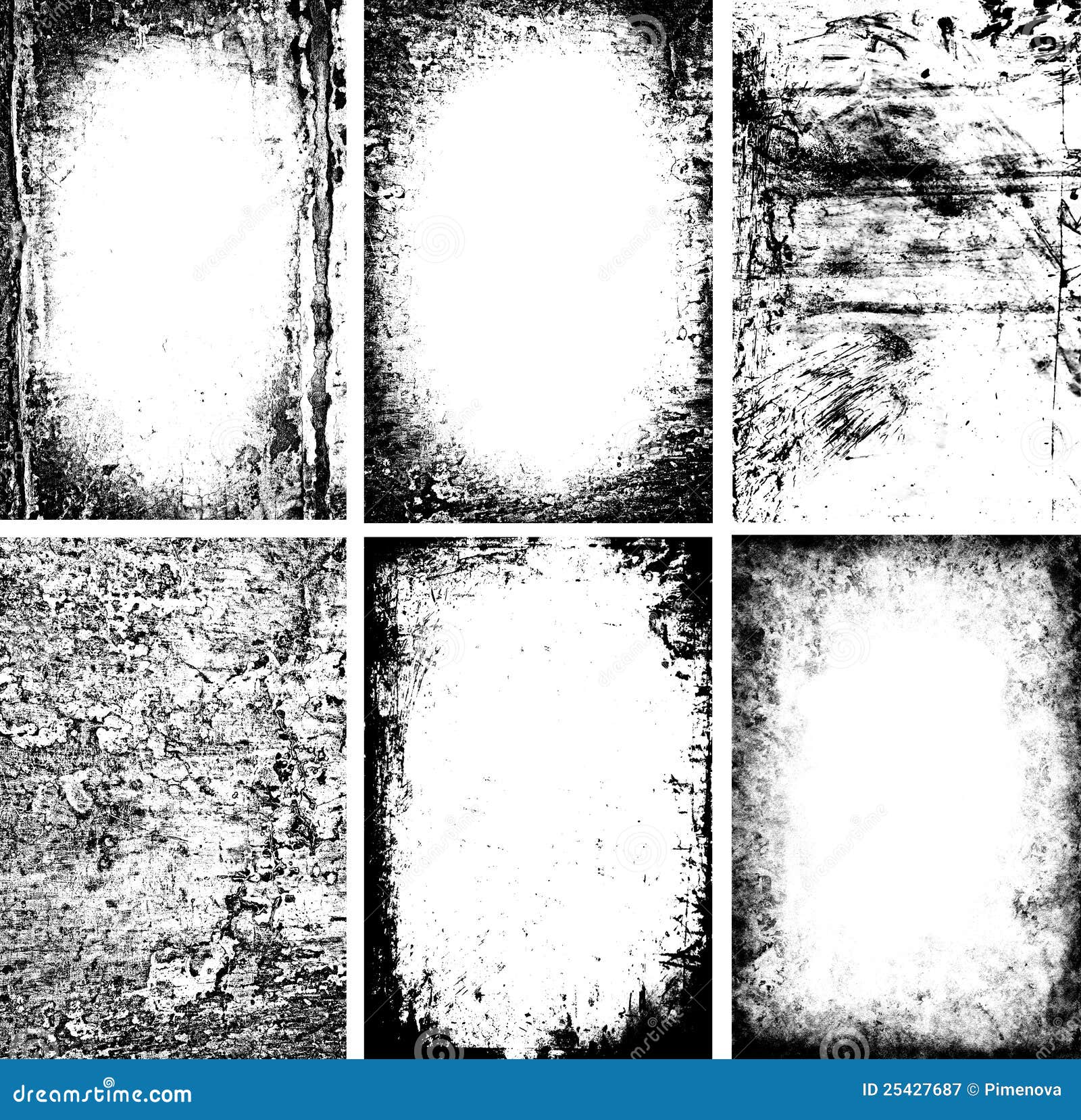 Grunge frames stock illustration. Illustration of copyspace - 25427687