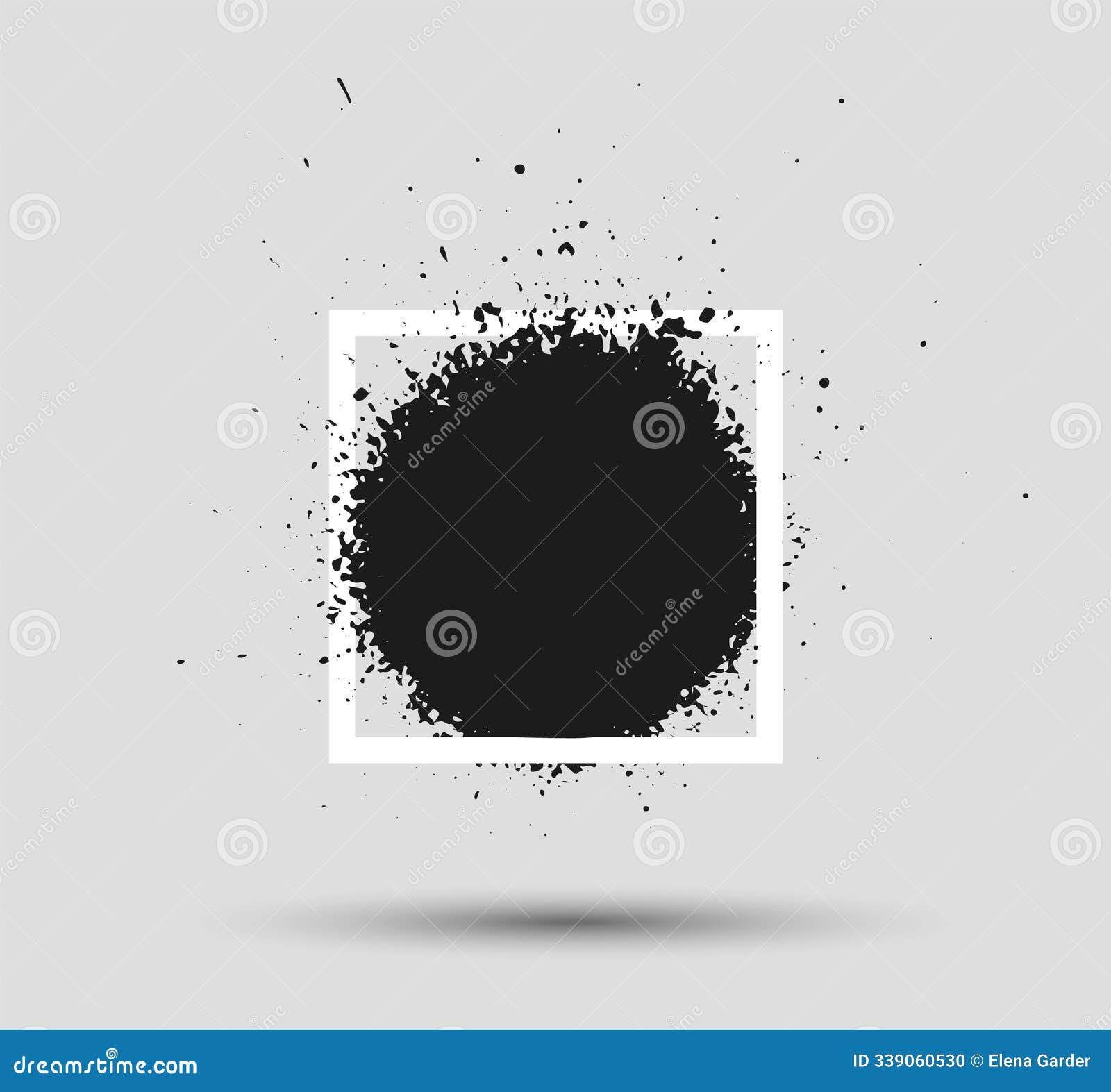 Frames With Paint Brush Strokes Vector Set. | CartoonDealer.com #146042972