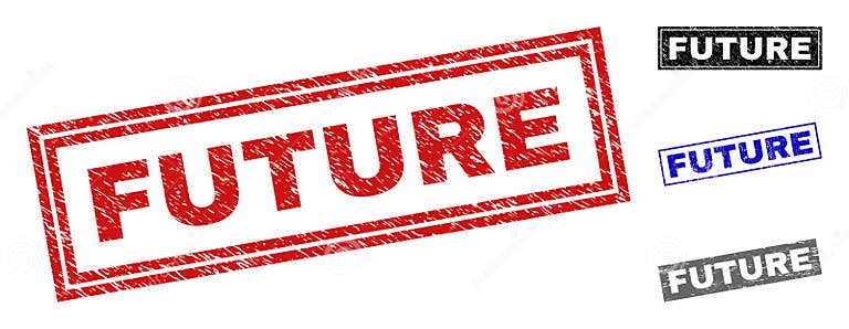Grunge FUTURE Textured Rectangle Stamp Seals Stock Vector ...