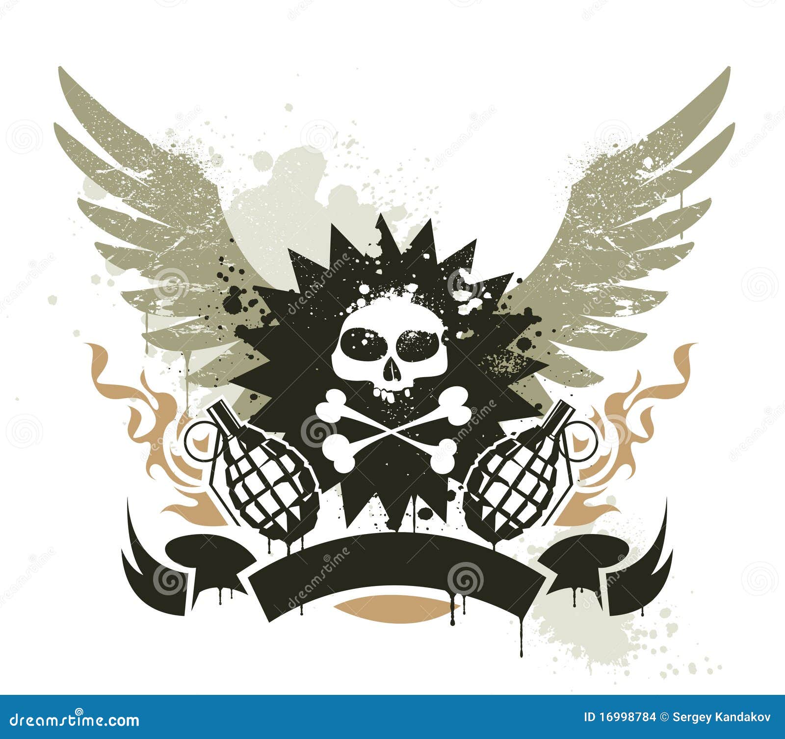 Grunge gang design stock vector. Illustration of grunge - 16998784