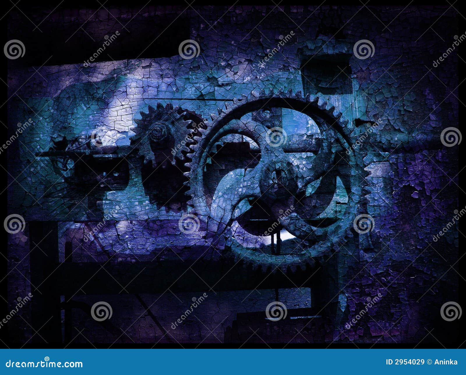 Grunge gears 5 stock illustration. Illustration of corroded - 2954029