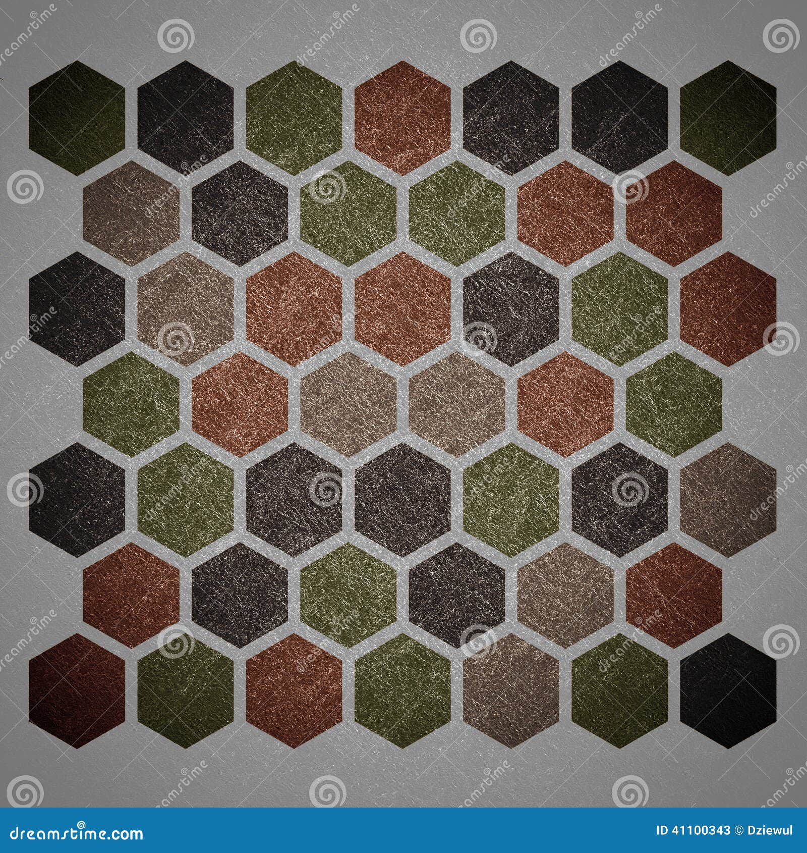 Grunge Geometric Hexagon Pattern Stock Illustration - Illustration of ...