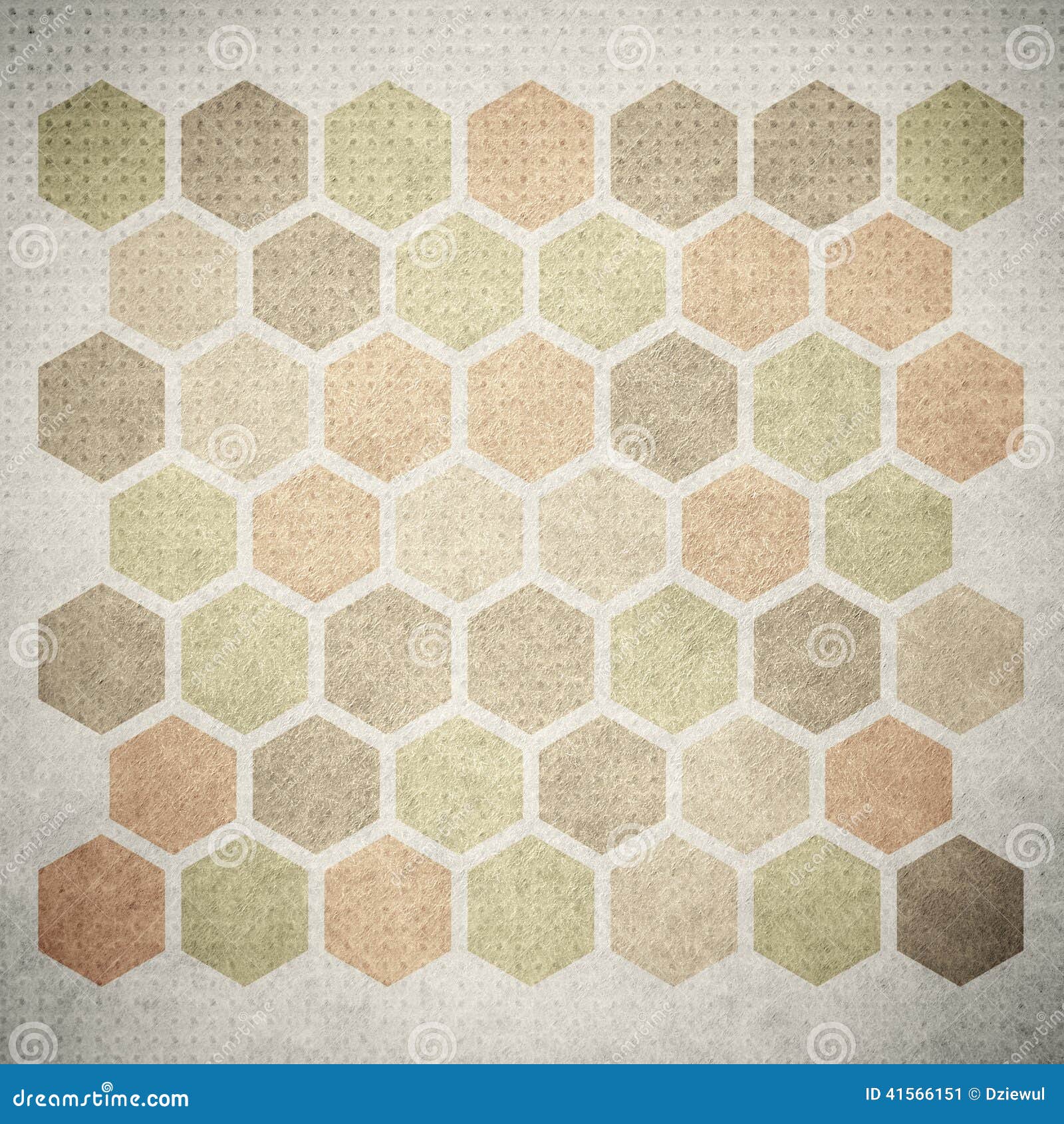 Grunge Geometric Hexagon Pattern Stock Illustration - Illustration of ...