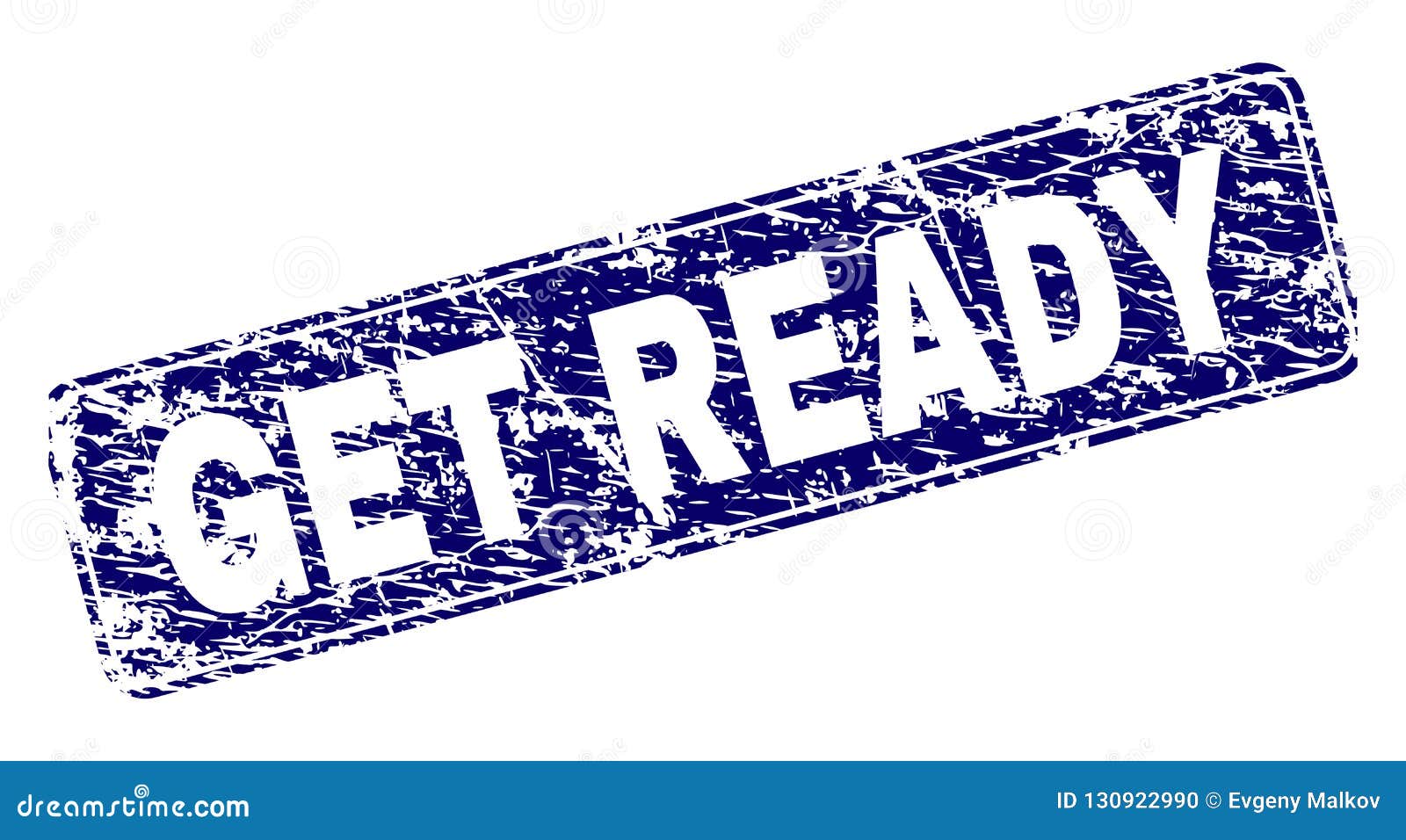 Grunge GET READY Framed Rounded Rectangle Stamp Stock Vector ...