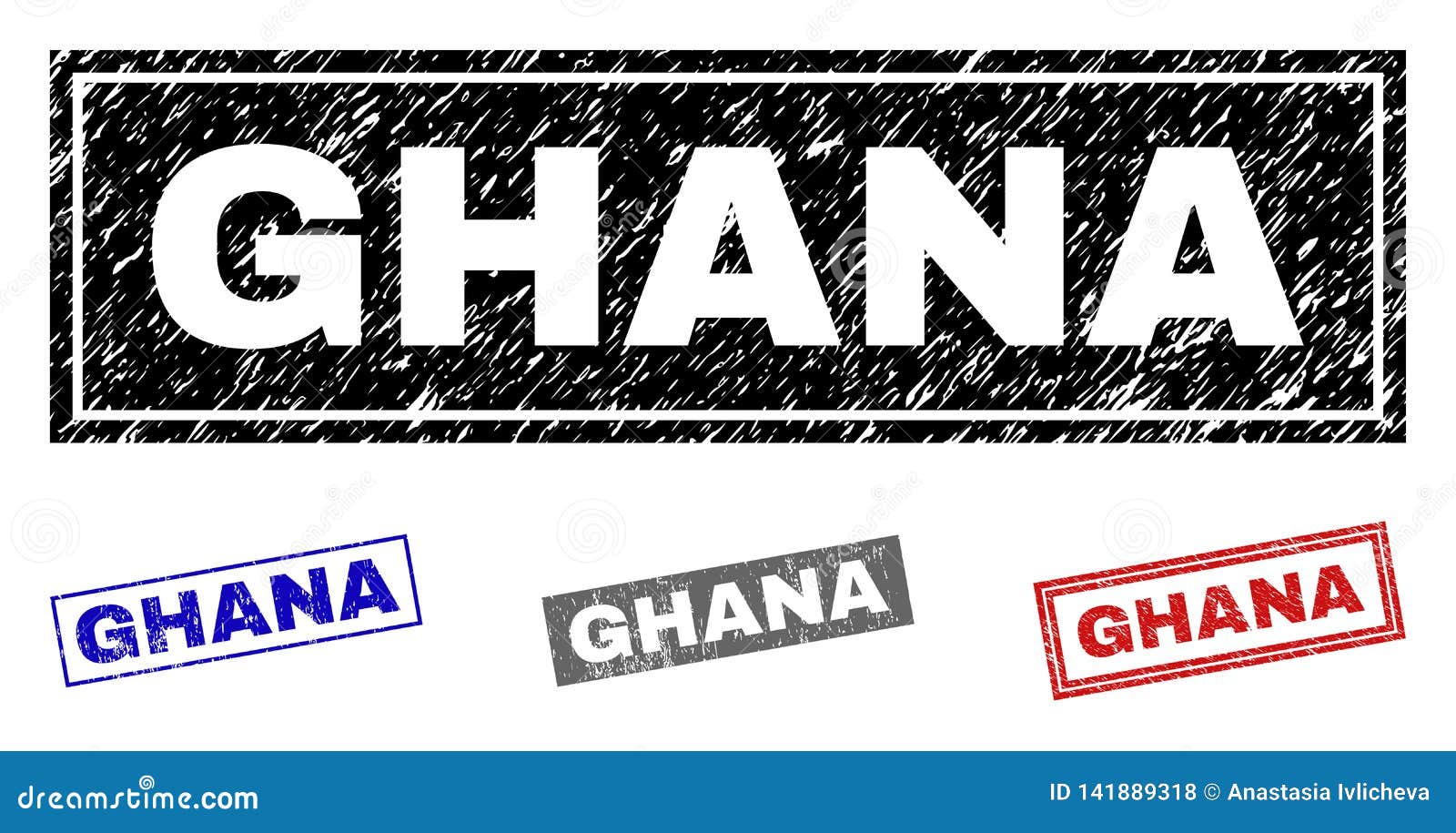 Grunge GHANA Textured Rectangle Watermarks Stock Vector - Illustration ...