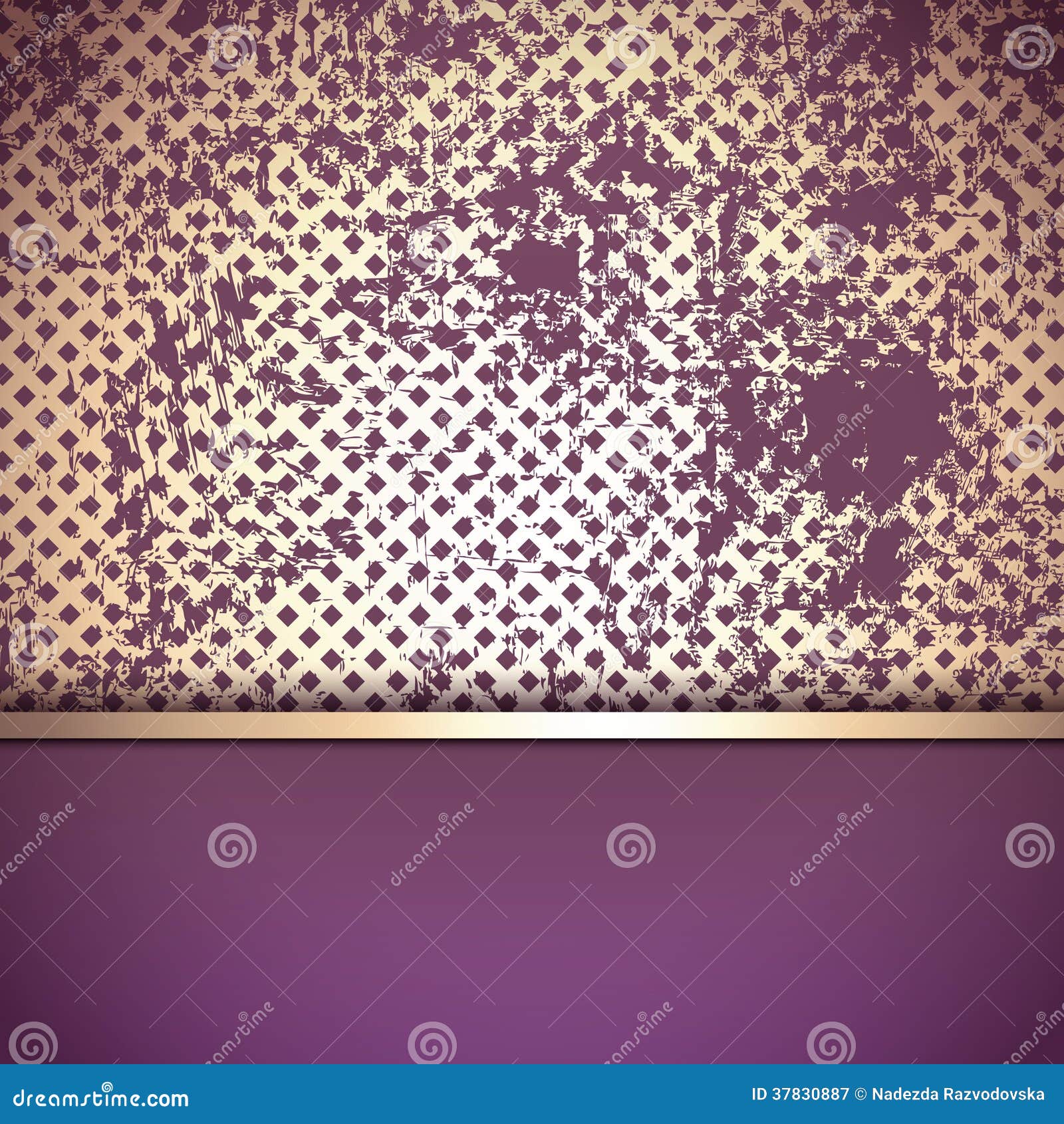 Grunge Golden Border stock vector. Illustration of classic - 37830887