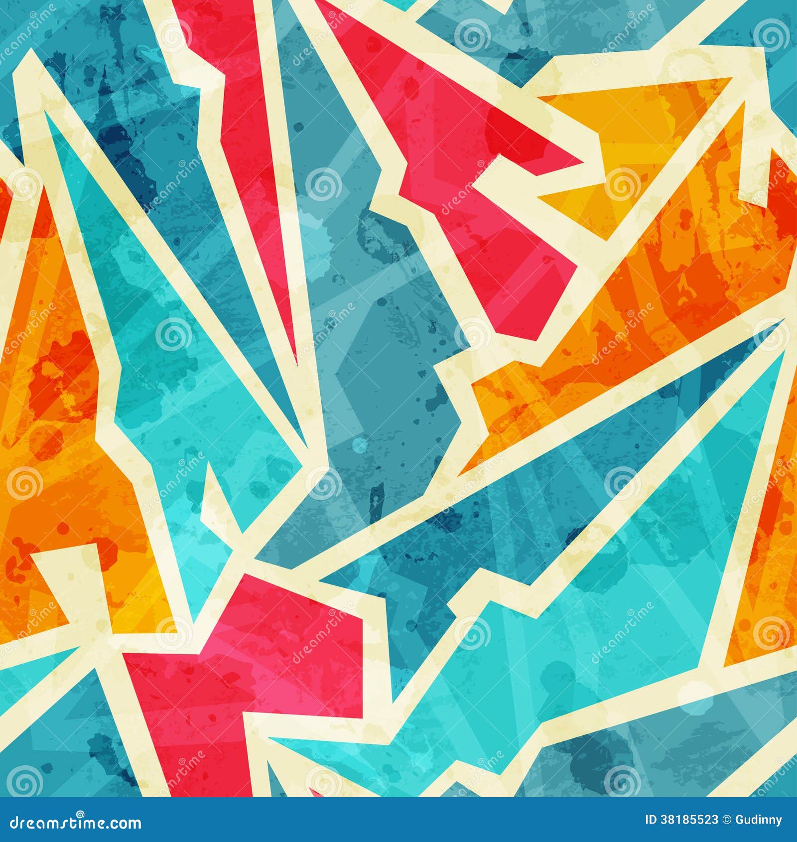 Grunge Graffiti Seamless Pattern Stock Vector - Illustration of ...