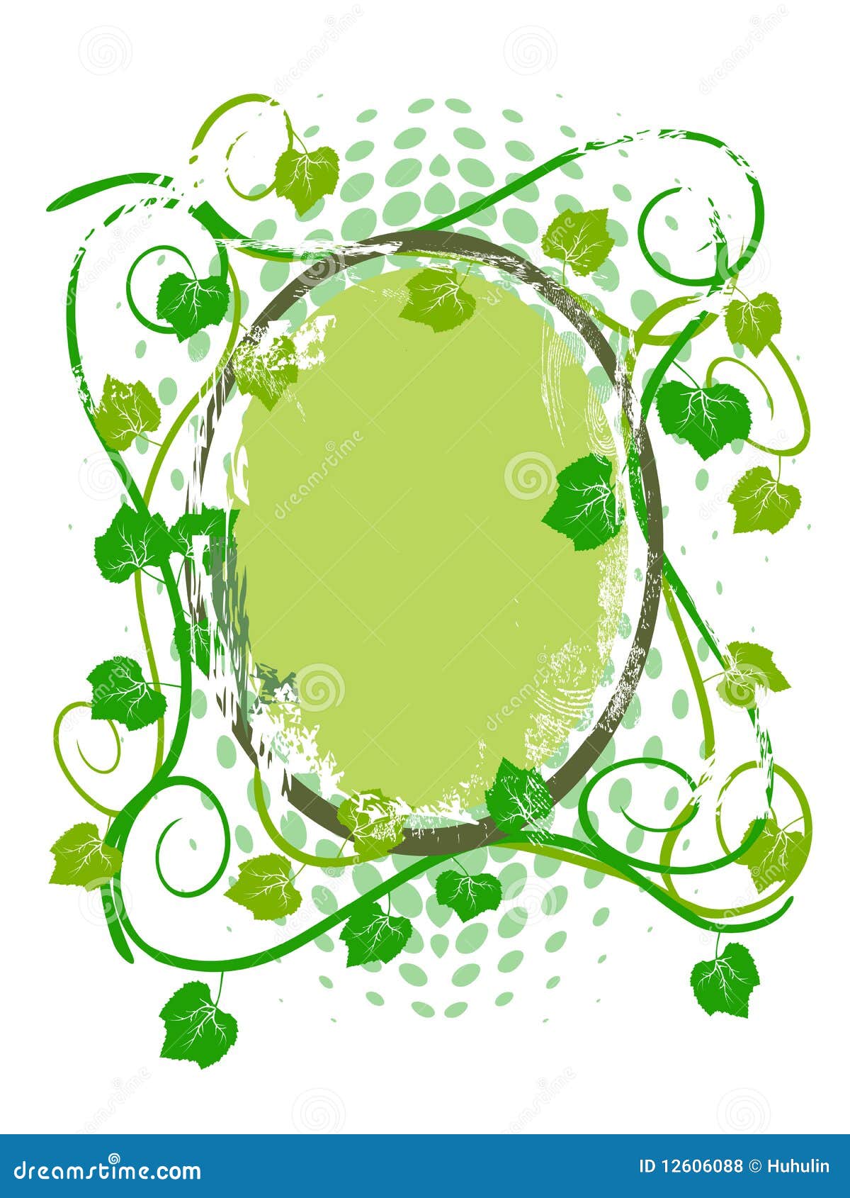 Vine Frame Cartoon Vector | CartoonDealer.com #12442941