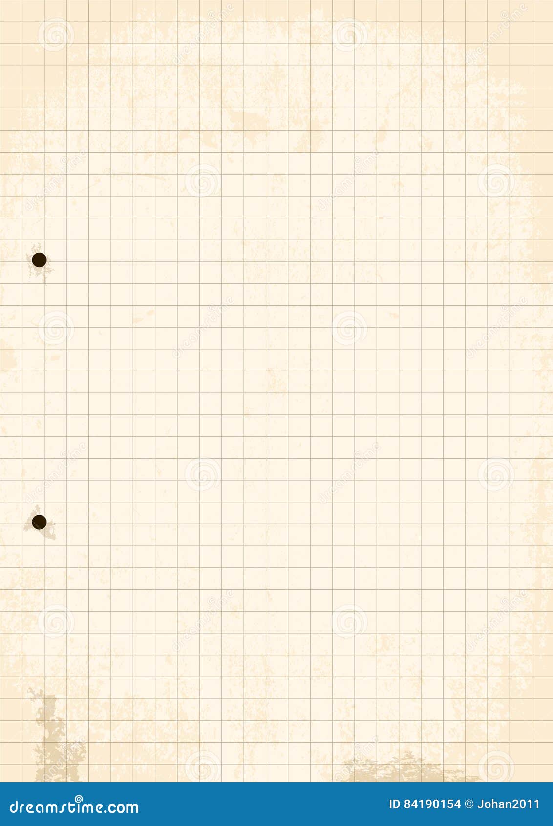 Grunge Grid Paper Sheet. stock vector. Illustration of digital - 84190154