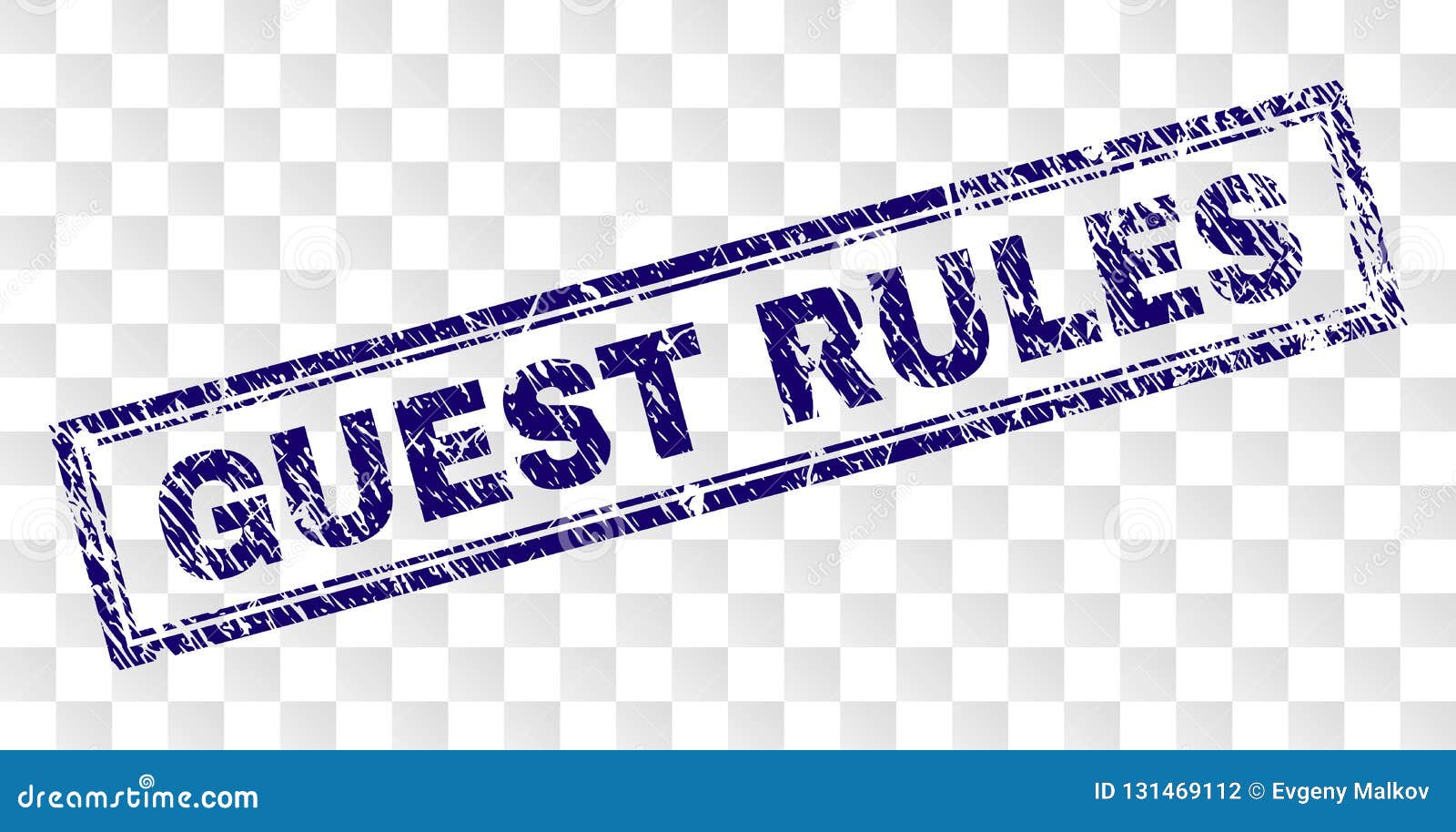 Grunge GUEST RULES Rectangle Stamp Stock Vector - Illustration of aged ...