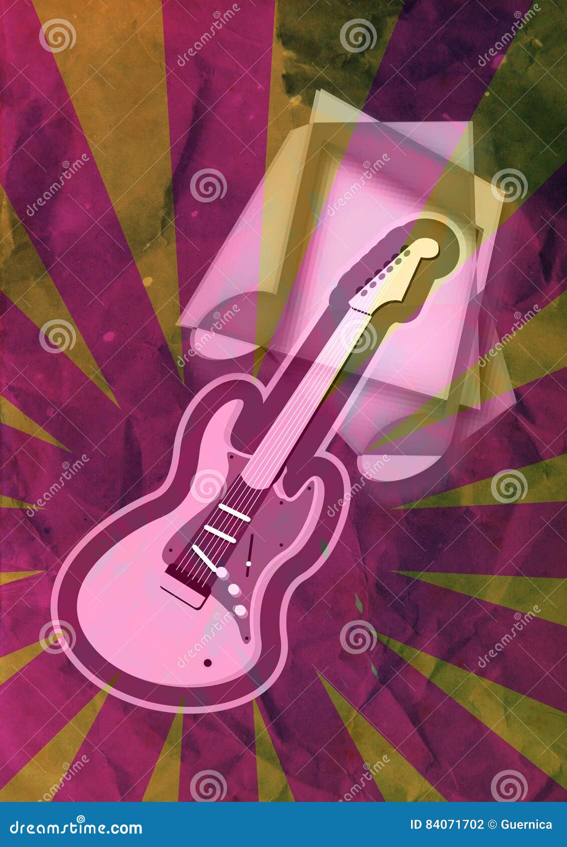 Guitar Fender Stratocaster - Cartoon Vector | CartoonDealer.com #14540809