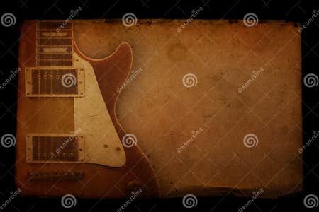 Grunge Guitar Paper stock illustration. Illustration of element - 6926882