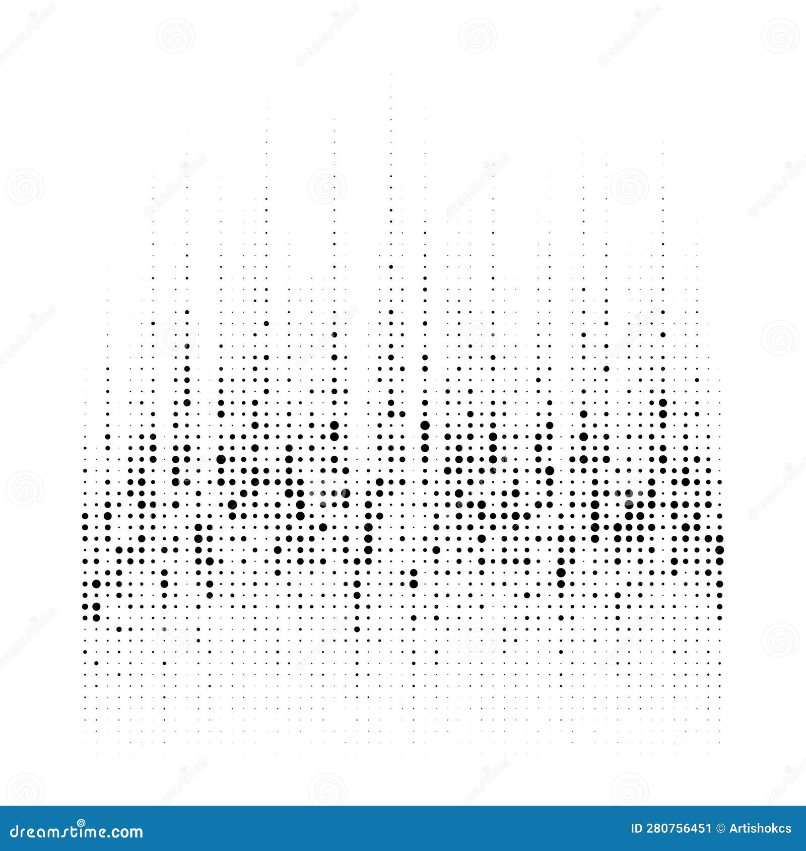 Random Circle Faded Screen Tone Cover Page Templates Vector Kit. School ...