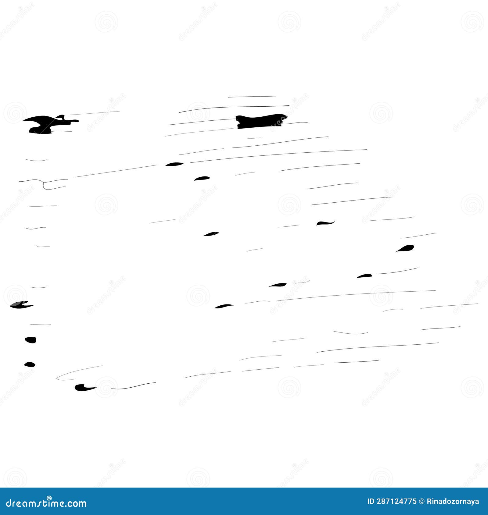 Grunge Hand Drawn Paint Stroke. Brush Scribble Vector Illustration ...