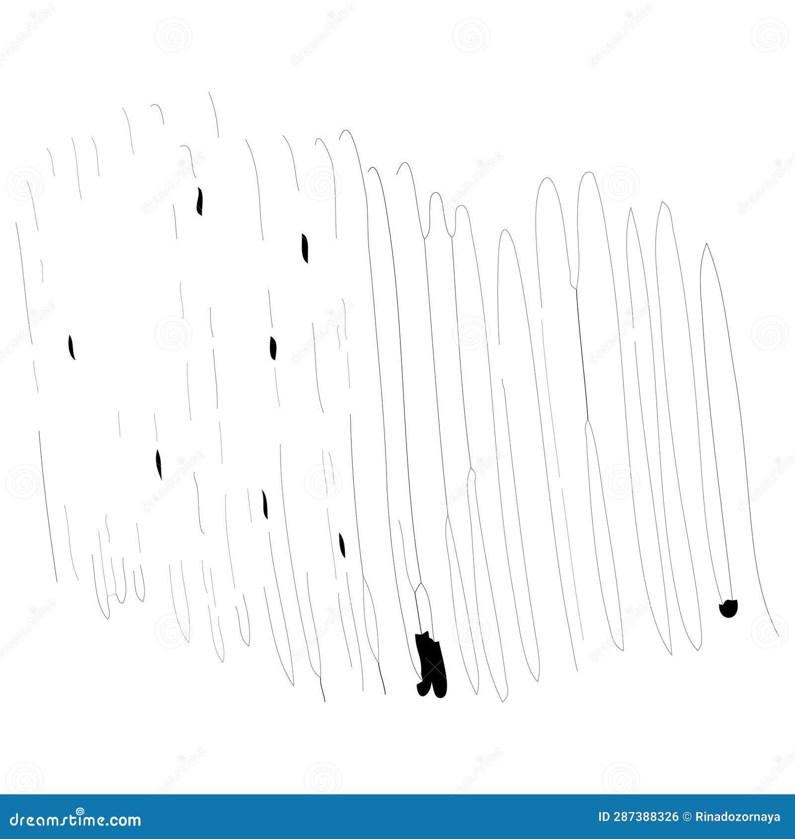 Grunge Hand Drawn Paint Stroke. Brush Scribble Vector Illustration ...