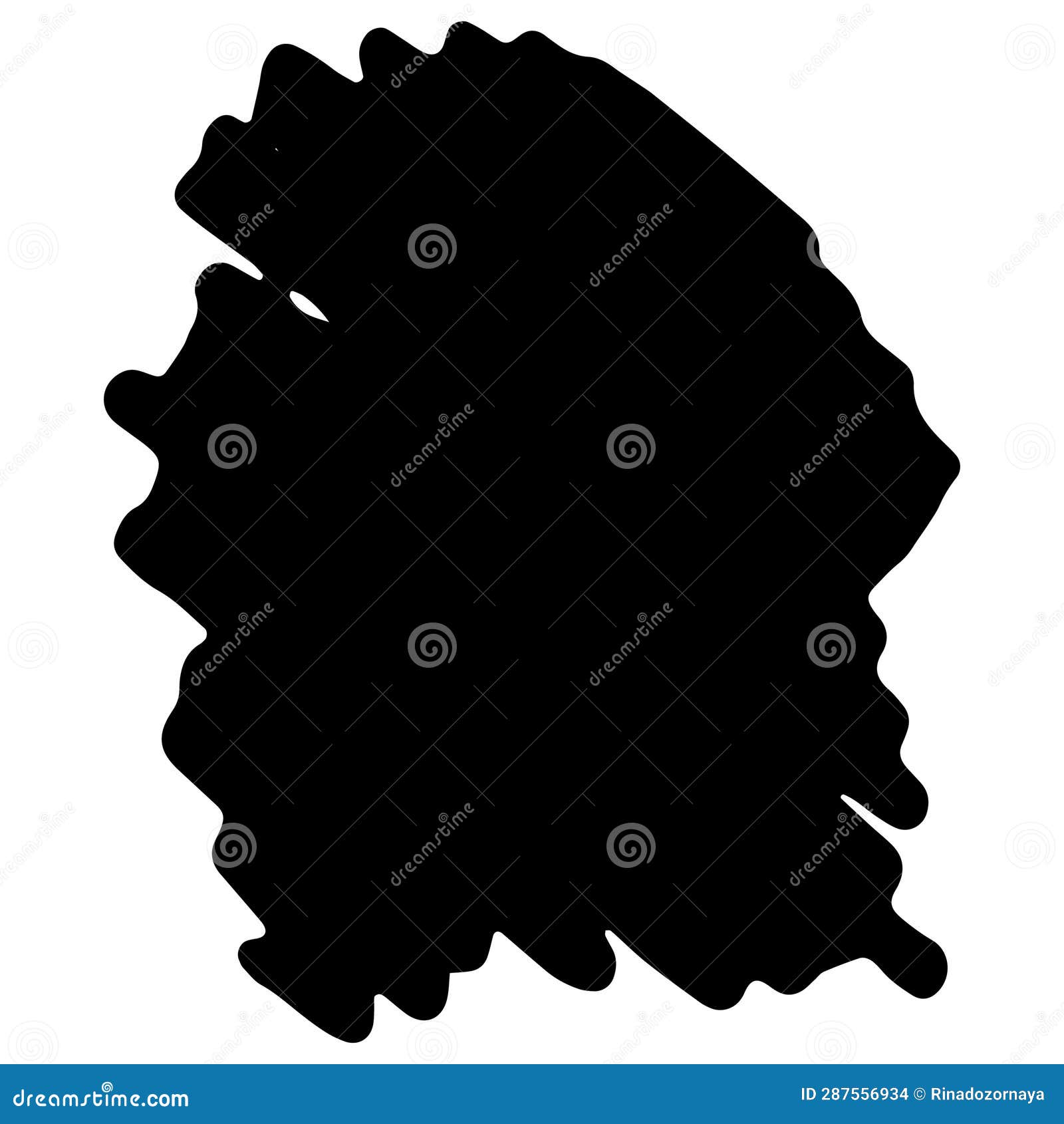 Grunge Hand Drawn Paint Stroke. Brush Scribble Vector Illustration ...