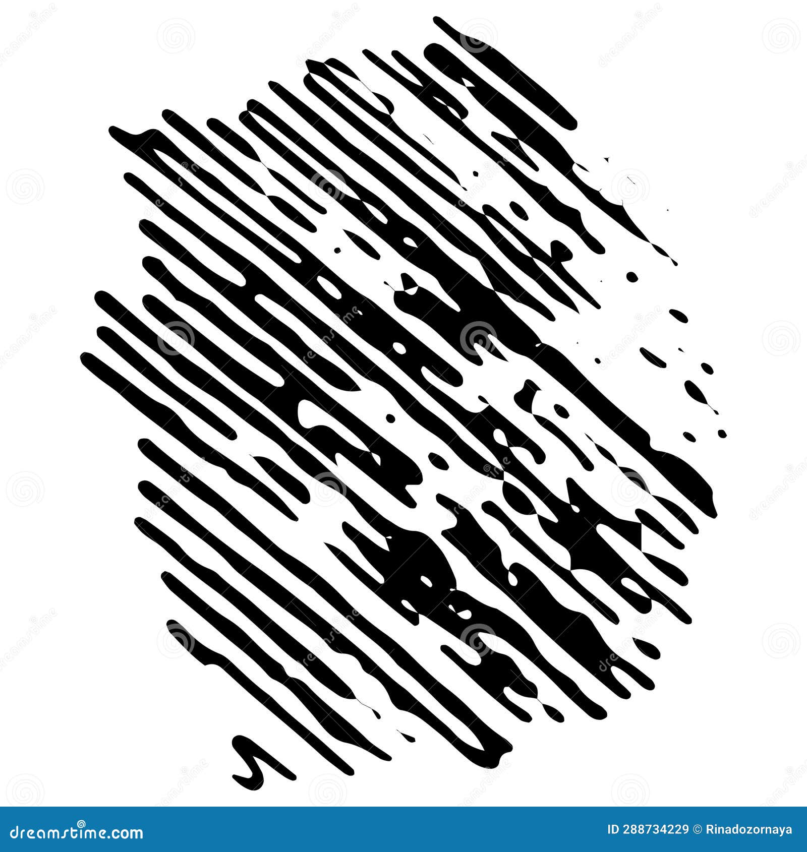 Grunge Hand Drawn Paint Stroke. Brush Scribble Vector Illustration ...
