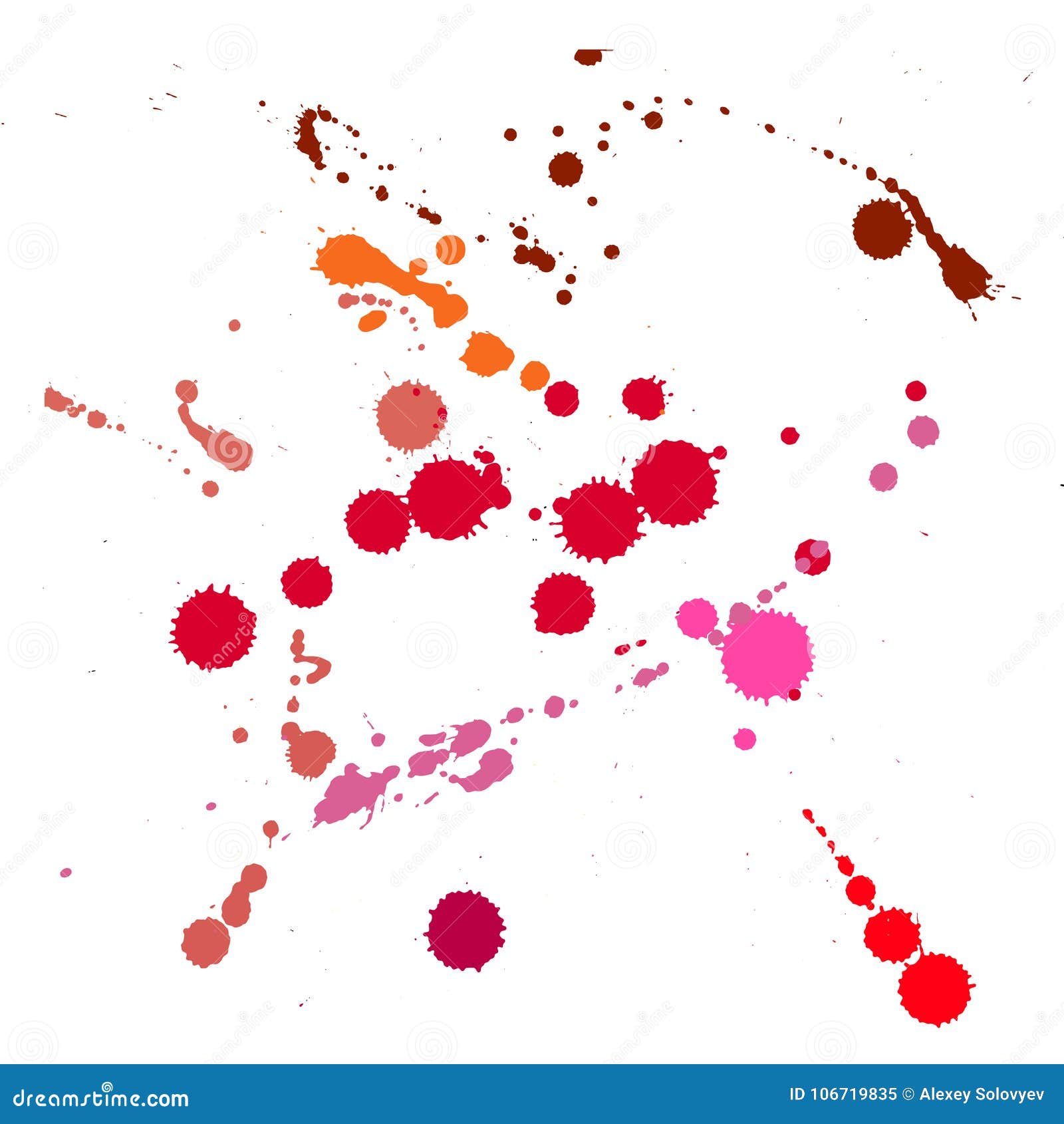 Ink Splatters Vector Illustration | CartoonDealer.com #60132516