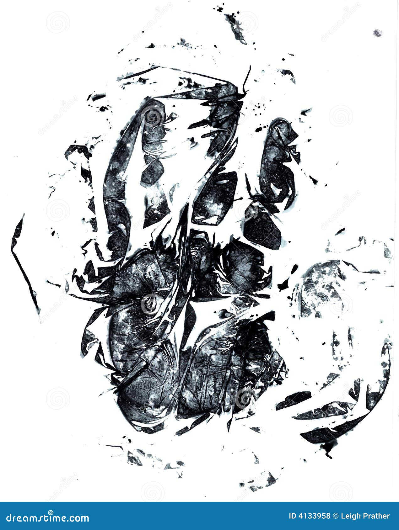 Grunge hand print stock illustration. Illustration of design - 4133958