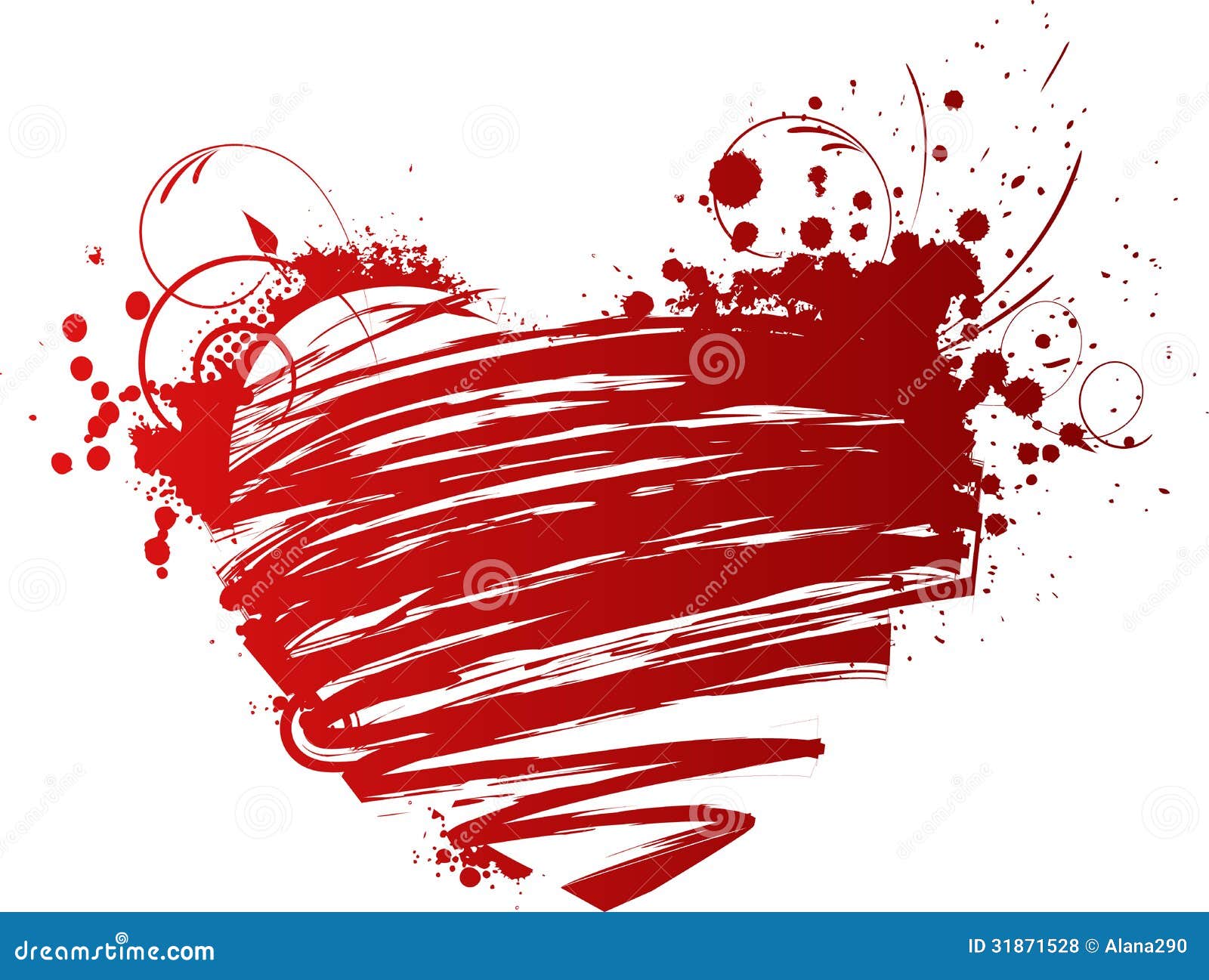 Grunge Heart with Floral Elements Stock Vector - Illustration of frame ...