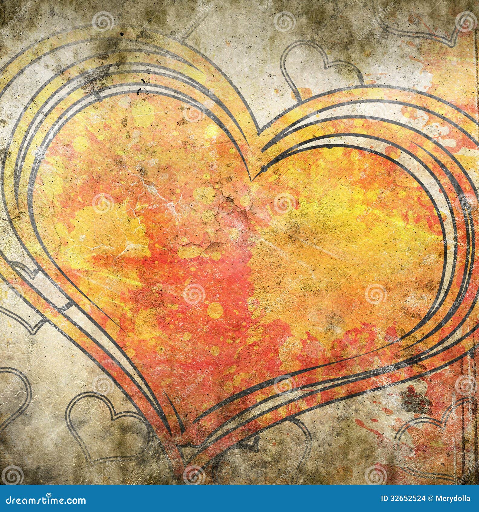 Grunge heart illustration stock illustration. Illustration of grunge ...