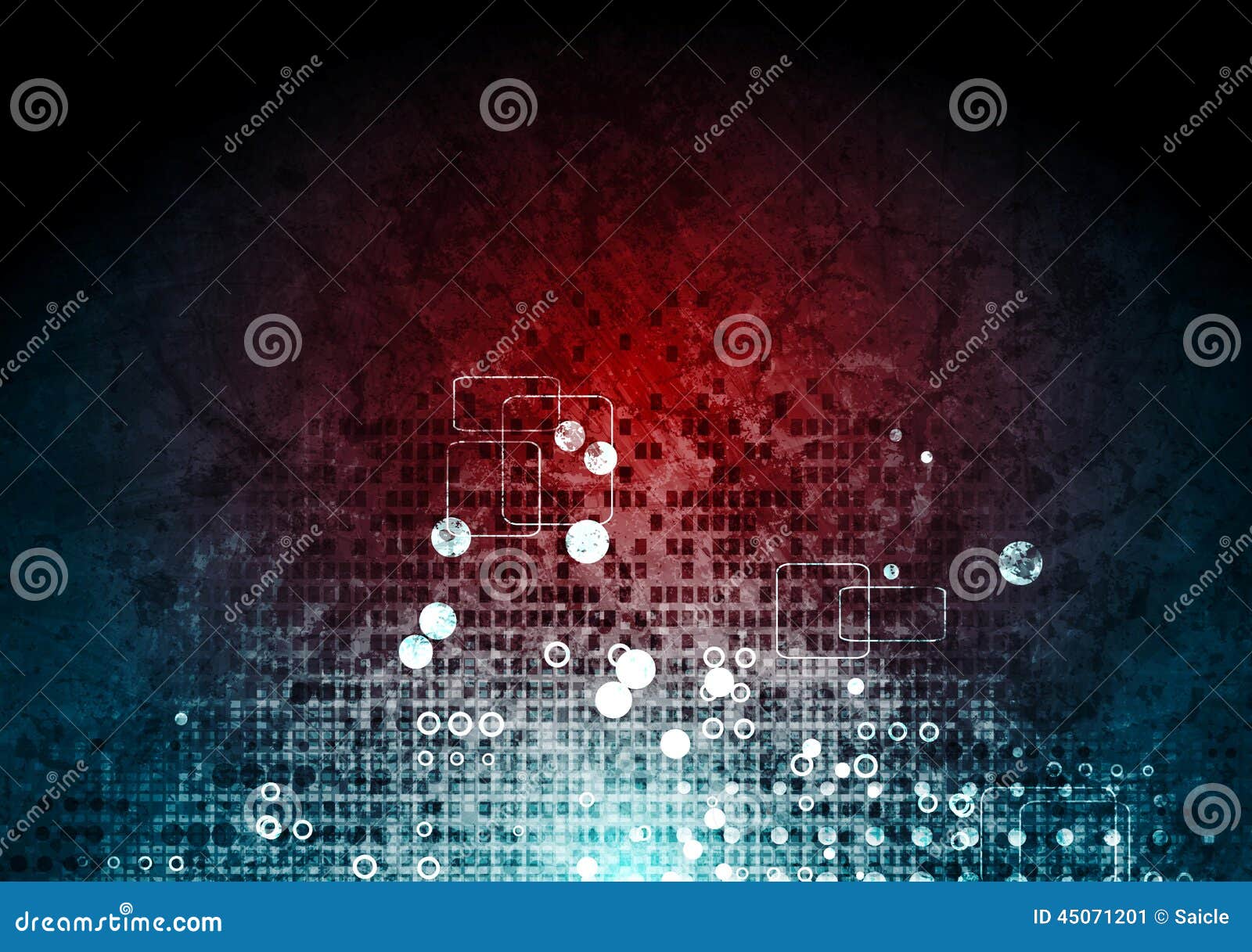 Grunge Hi-tech Red Blue Background Stock Vector - Illustration of ...