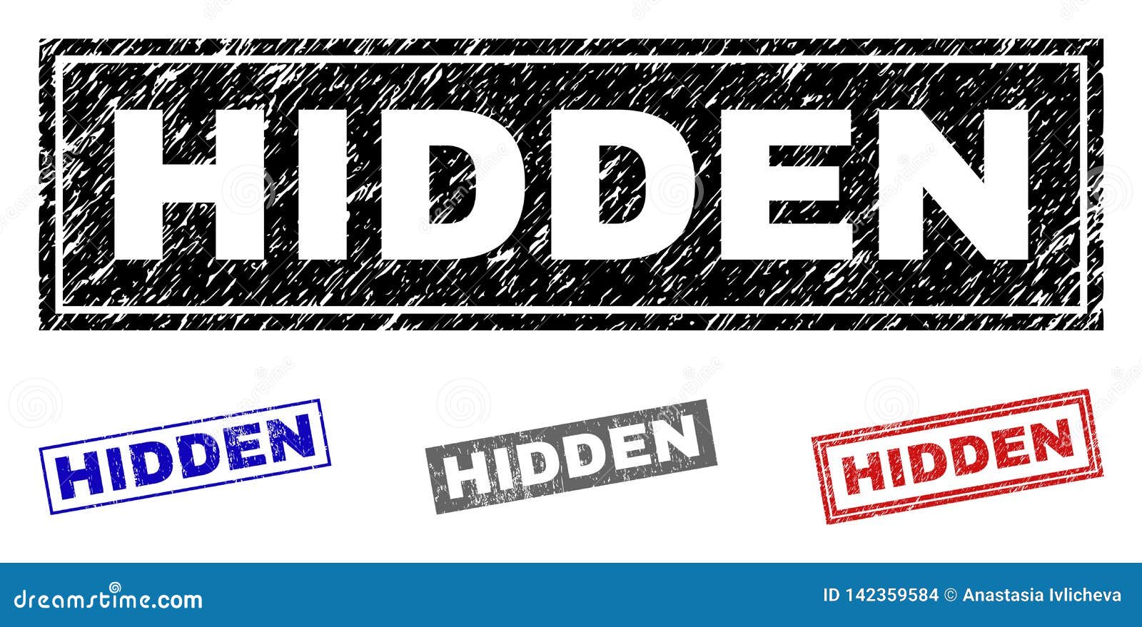 Grunge HIDDEN Scratched Rectangle Watermarks Stock Vector ...