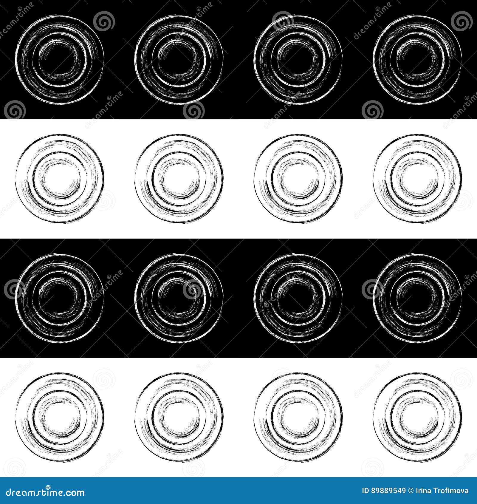 Grunge Horizontal Bw Stripes and Checkers Stock Vector - Illustration ...