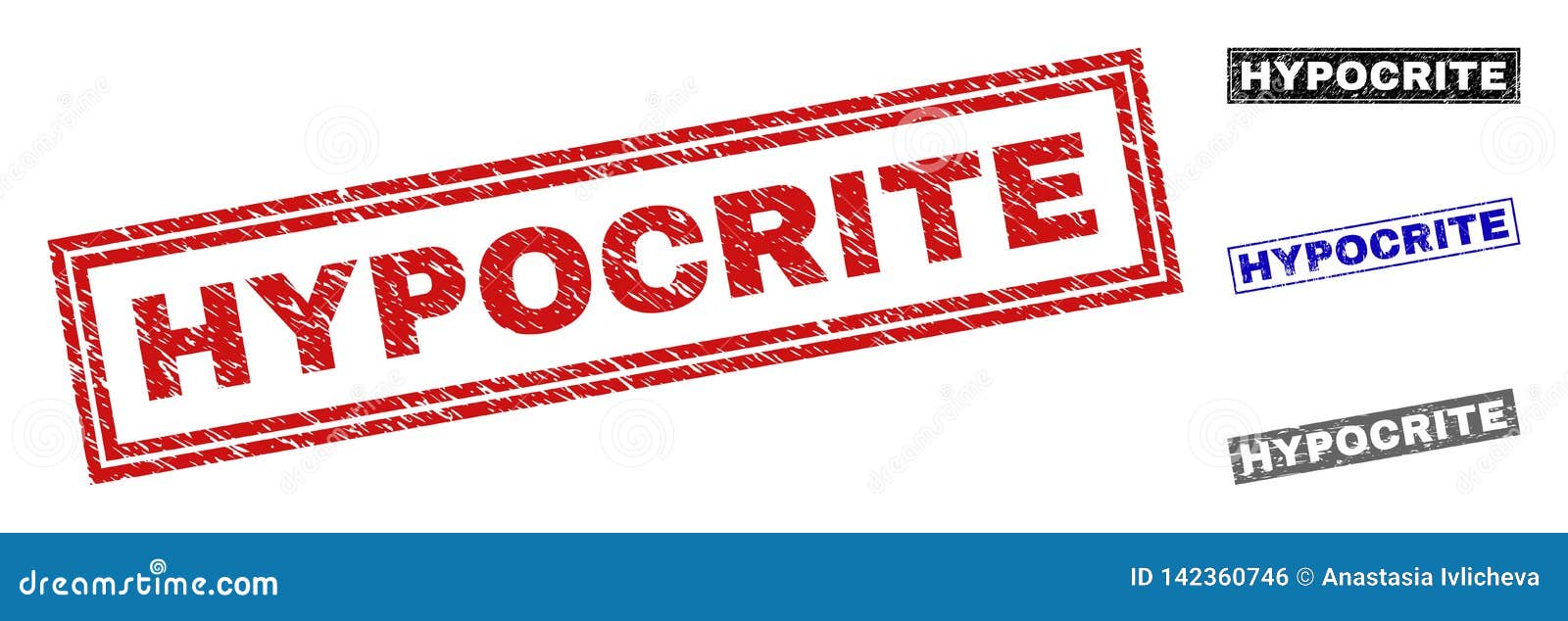 Grunge HYPOCRITE Textured Round Stamps Vector Illustration ...