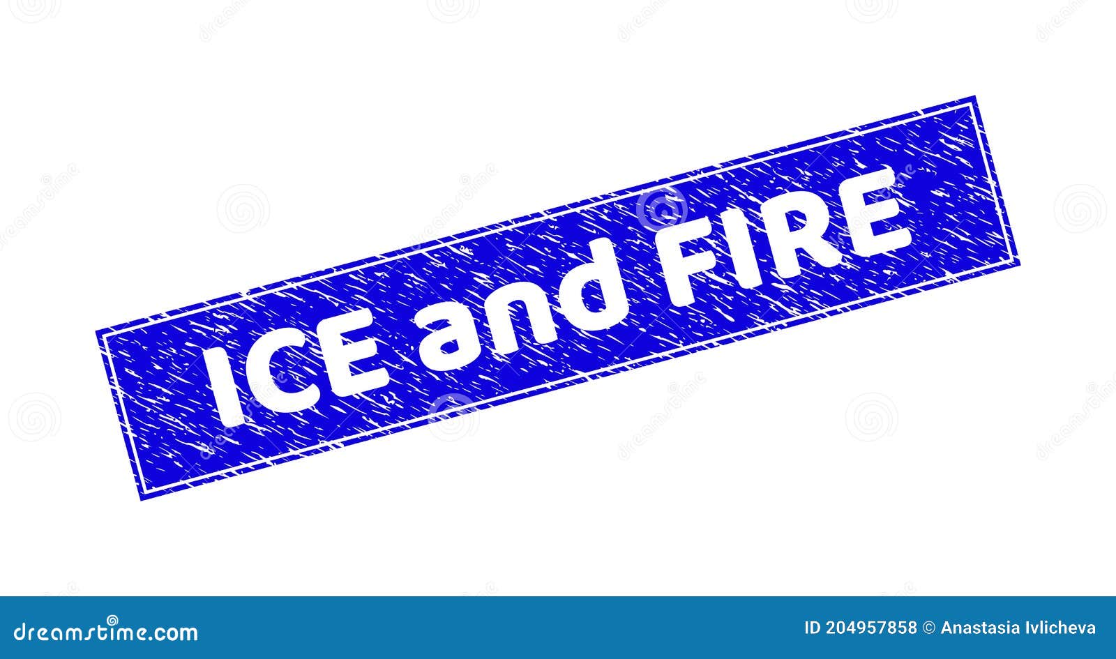 Grunge ICE and FIRE Scratched Rectangle Stamp Seal Stock Vector ...