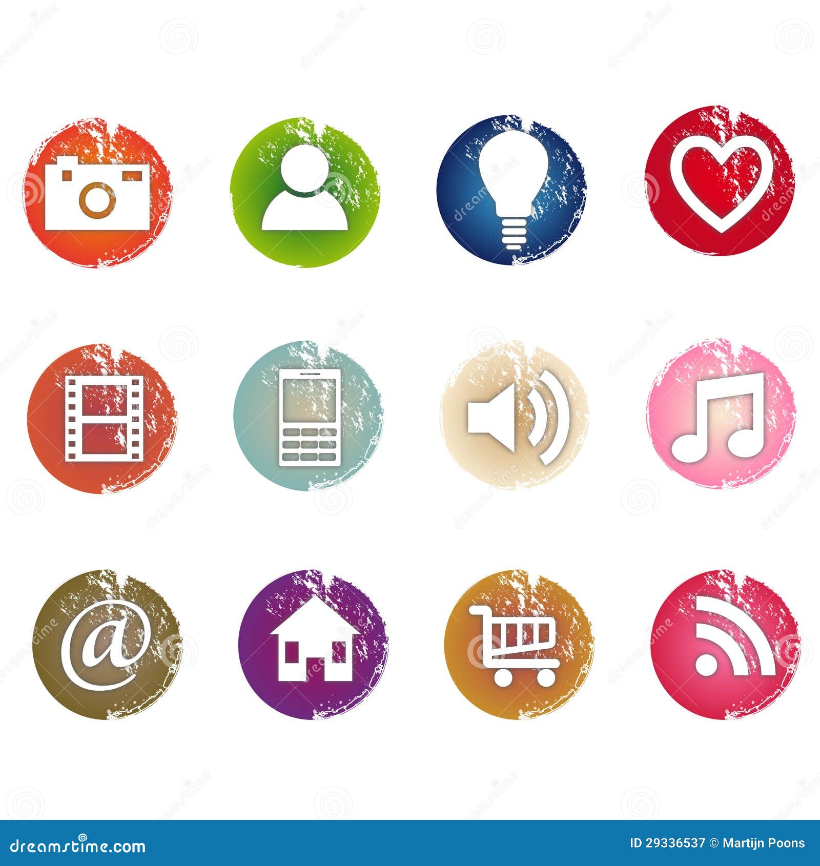 Grunge icons stock vector. Illustration of icon, interface - 29336537