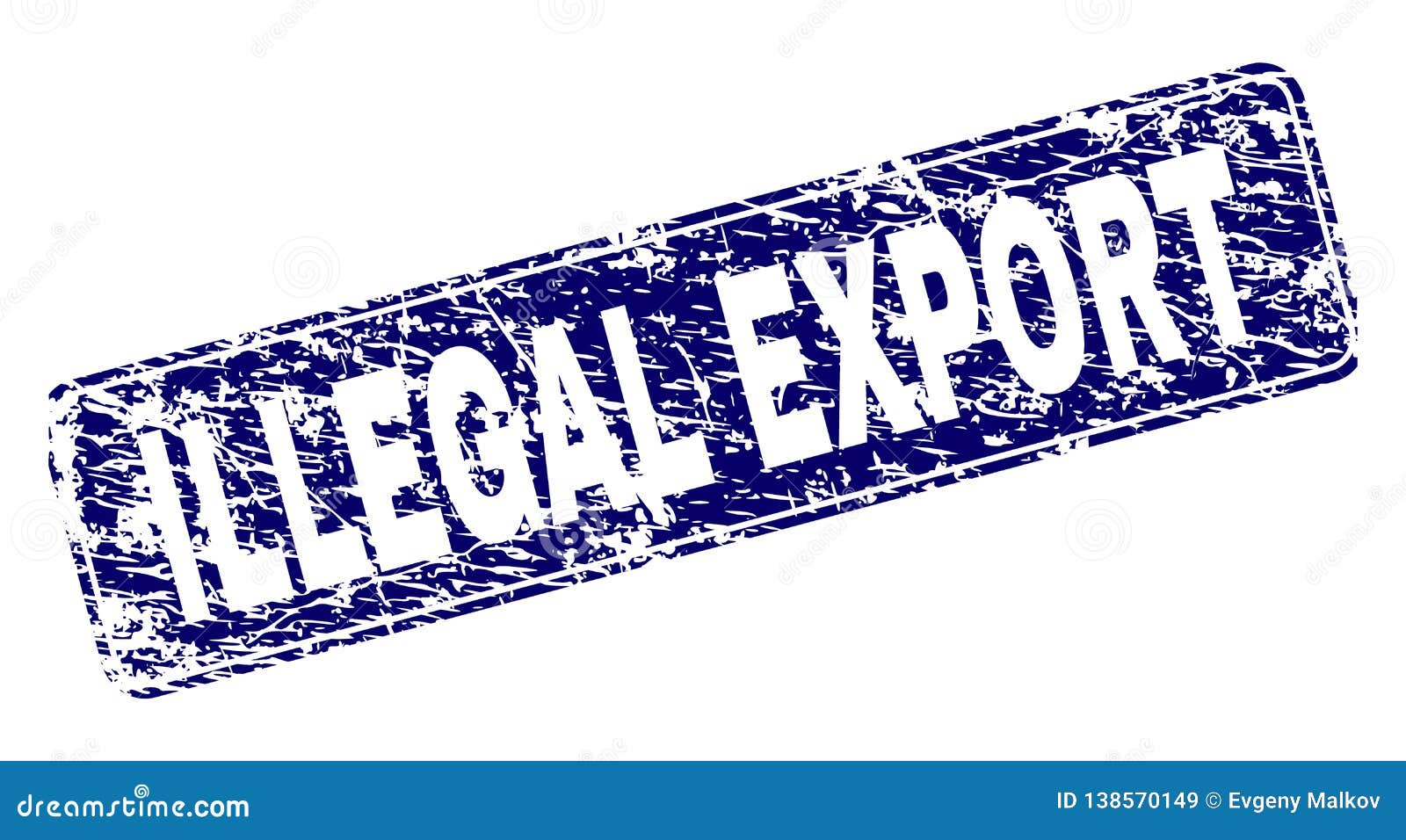 Grunge ILLEGAL EXPORT Framed Rounded Rectangle Stamp Stock Vector ...