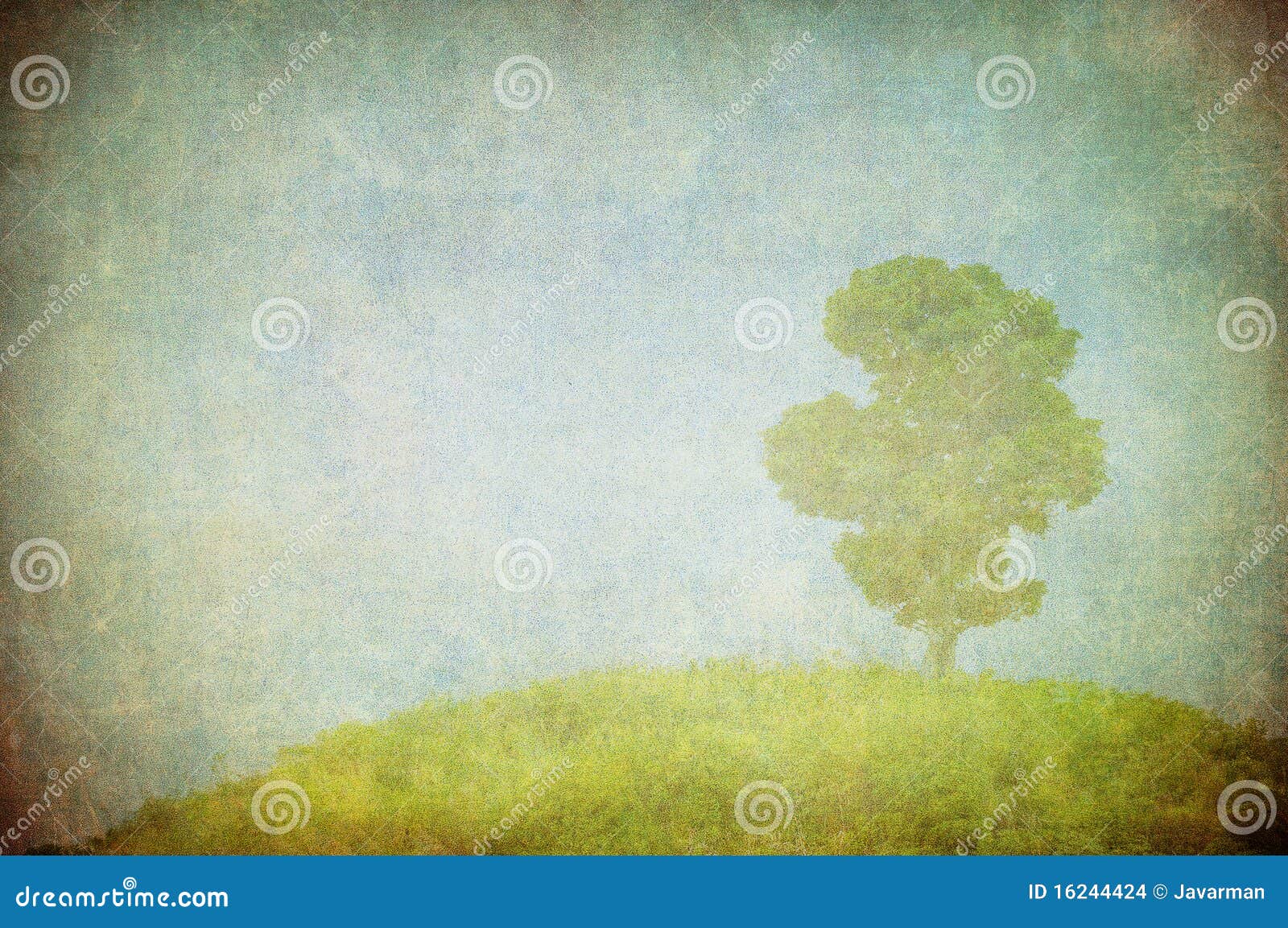 Grunge Image of a Tree Over Grunge Background Stock Photo - Image of ...