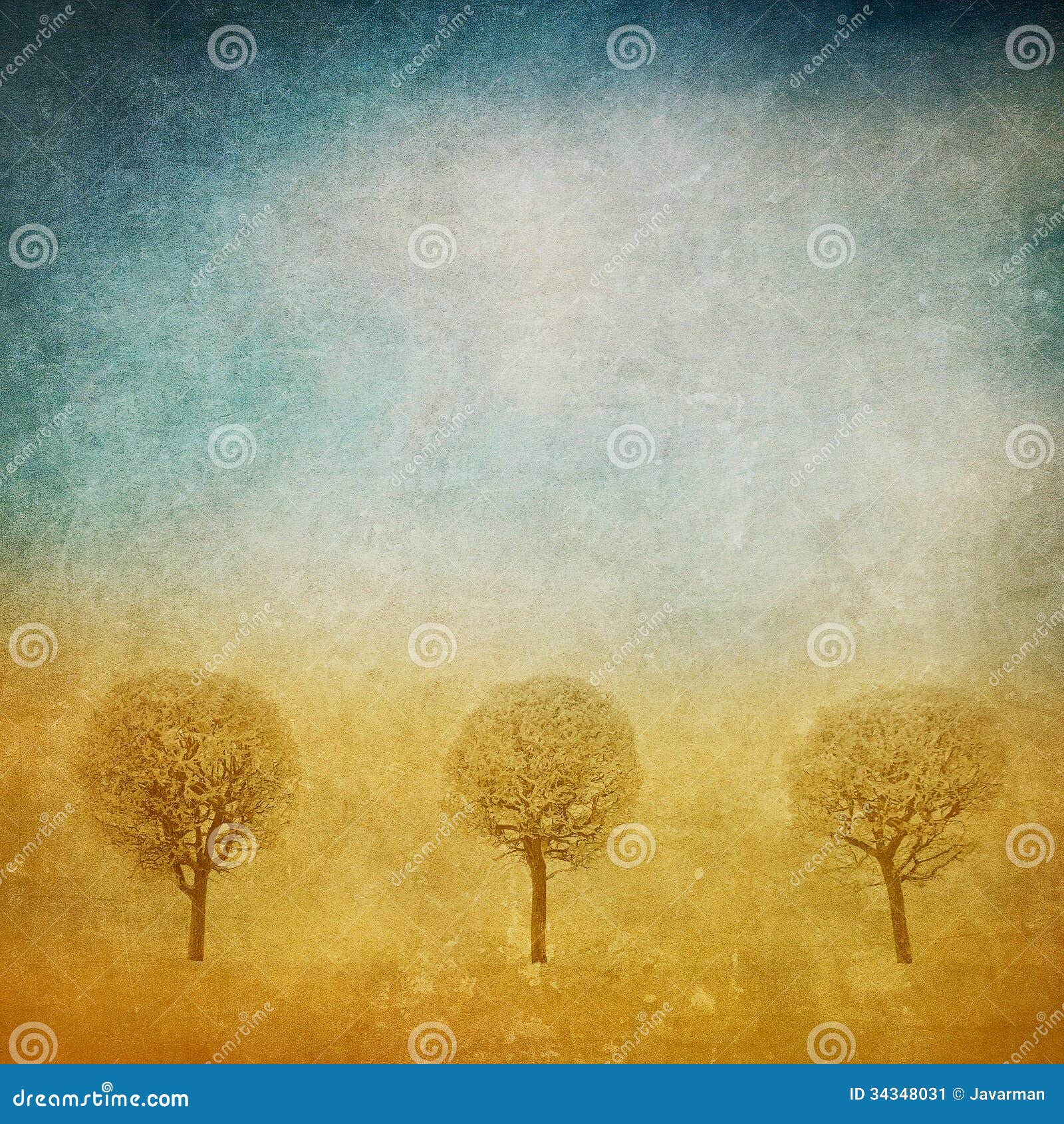 Grunge Image of Trees Over Grunge Background Stock Image - Image of ...