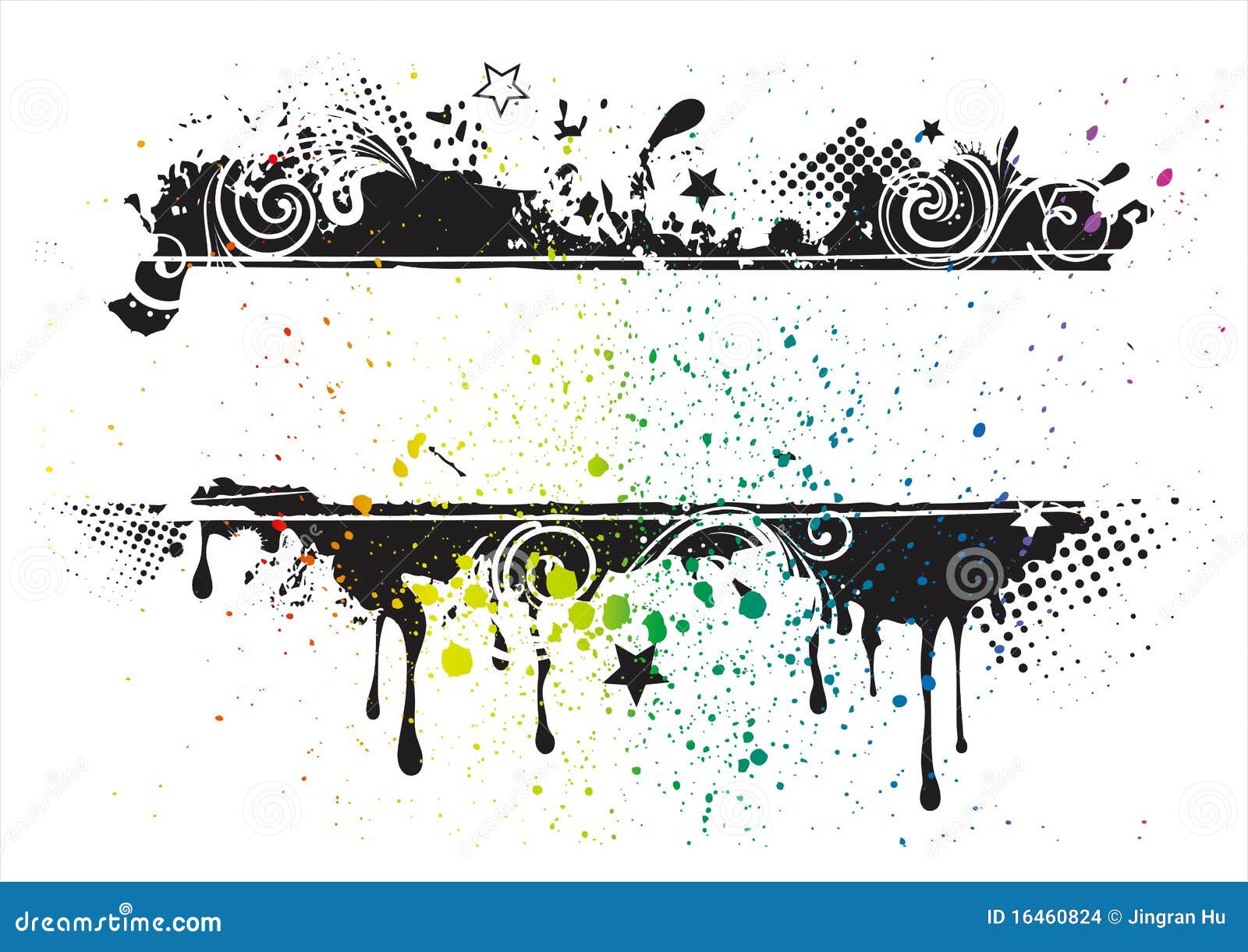 Grunge ink banner stock vector. Illustration of concept - 16460824