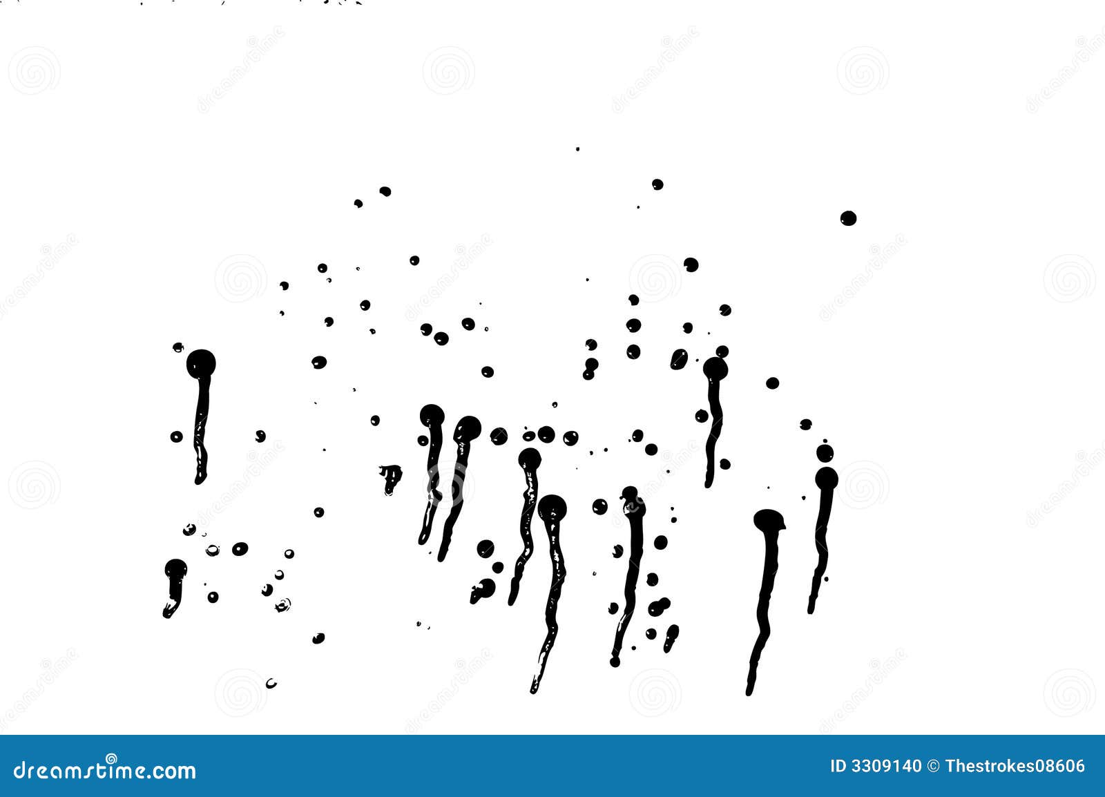 Grunge Ink Drip stock vector. Illustration of abstract - 3309140