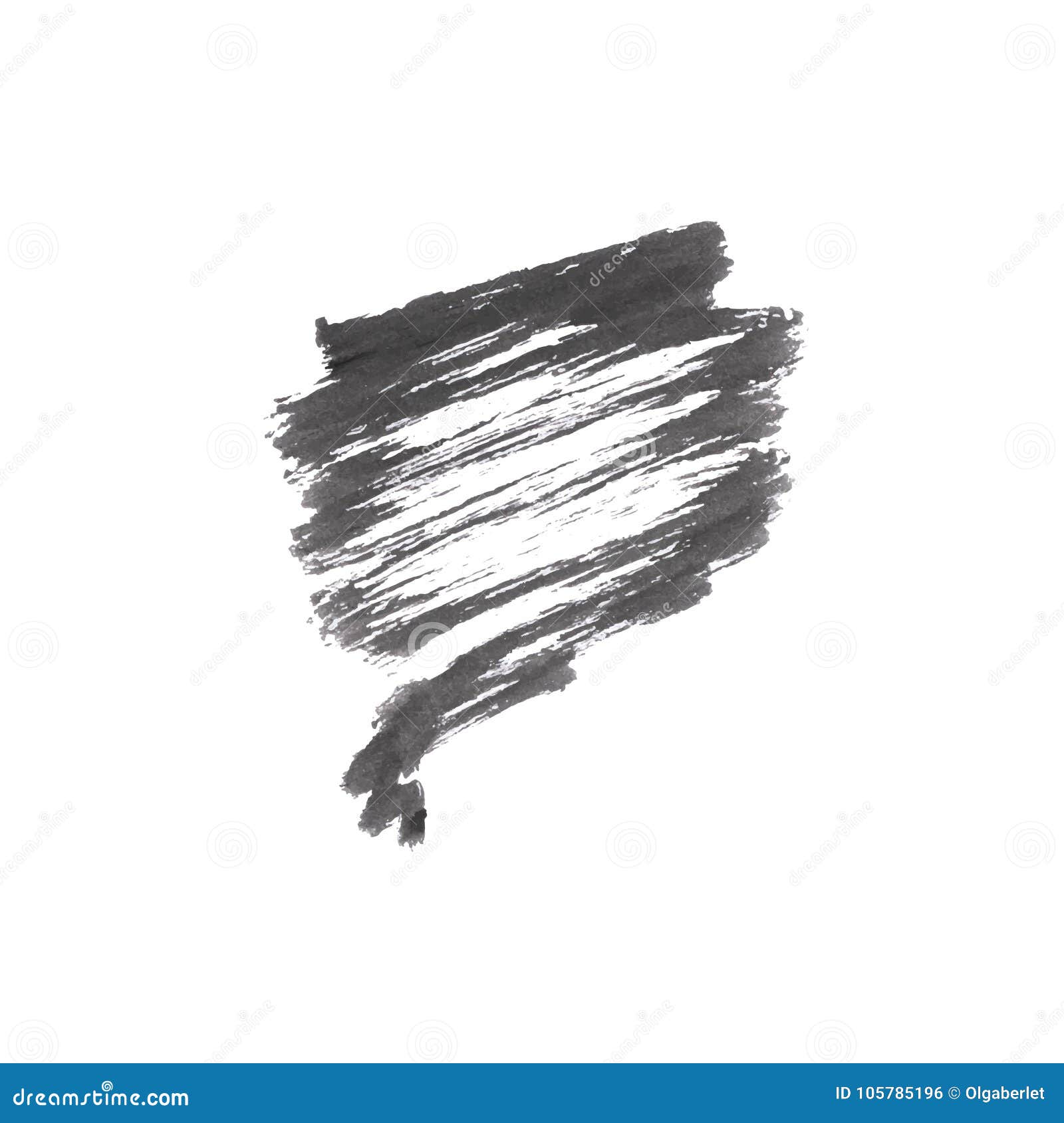 Grunge Ink pen Stroke stock vector. Illustration of paintbrush - 105785196