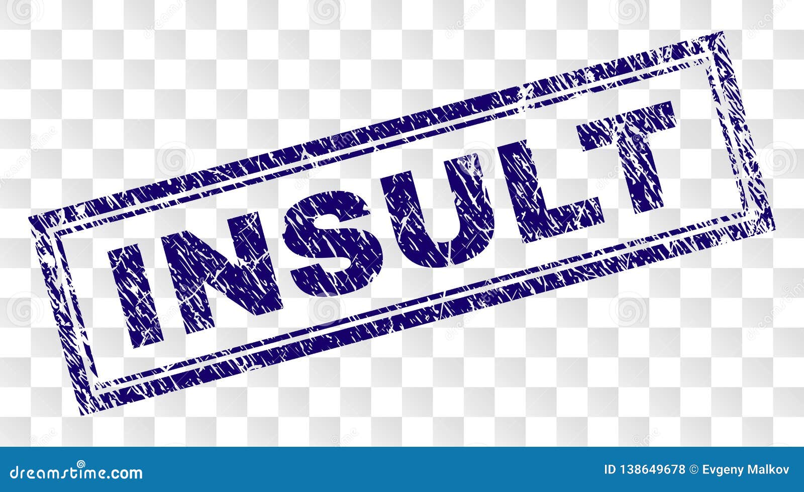 Grunge INSULT Rectangle Stamp Stock Vector - Illustration of grainy ...