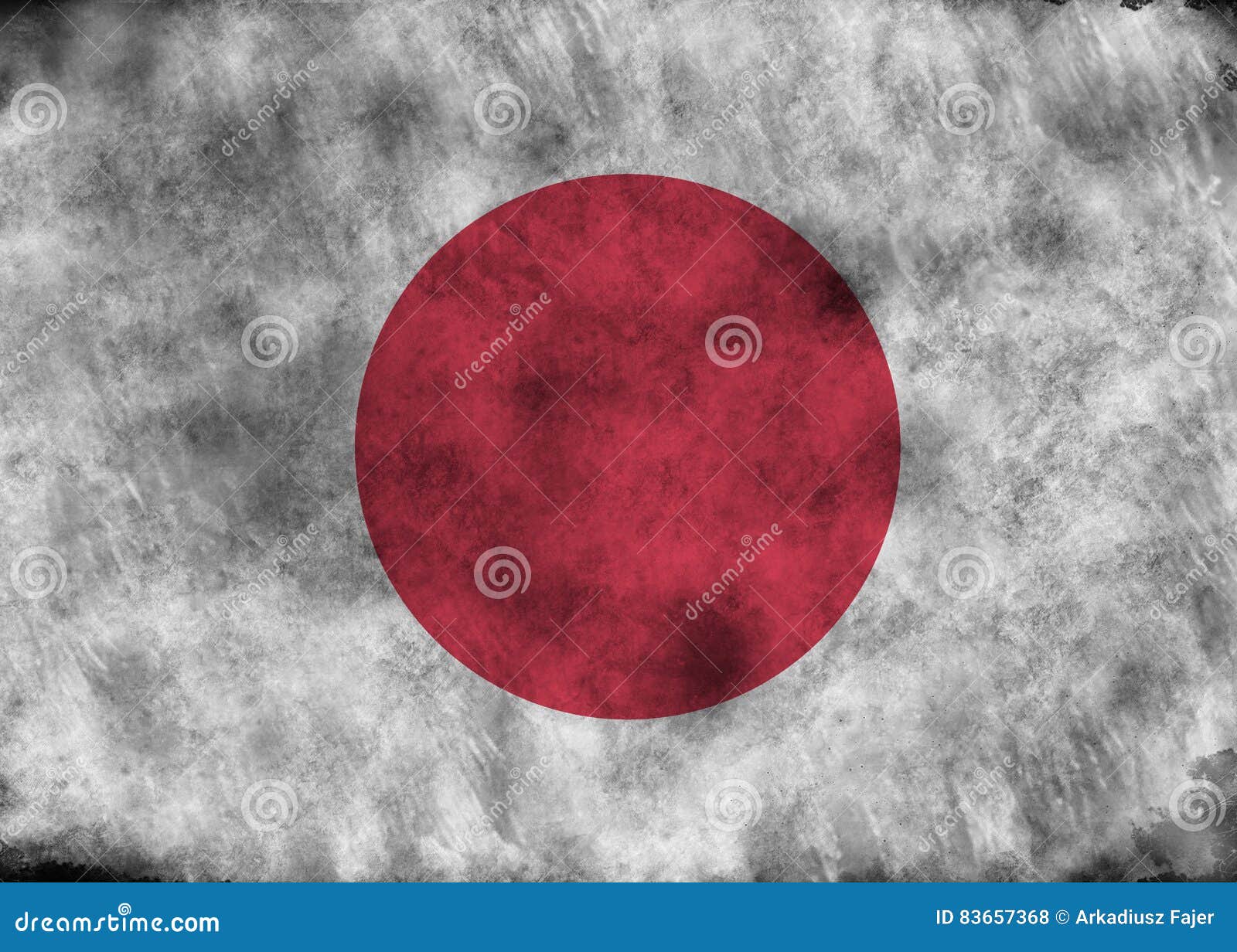 Grunge Japan flag. stock illustration. Illustration of national - 83657368