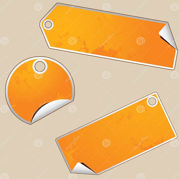 Grunge labels stock vector. Illustration of pricetag - 10118934