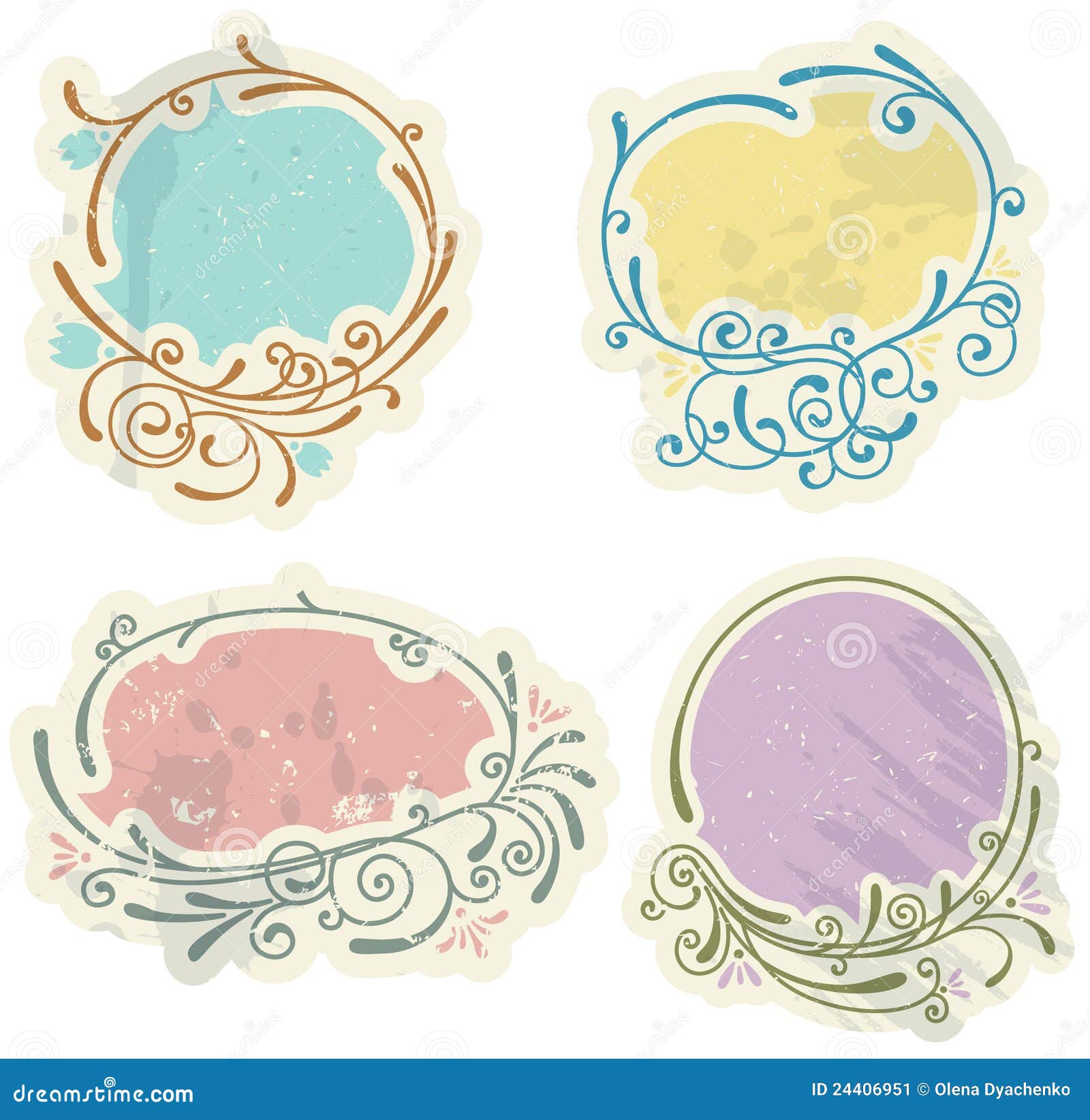 Grunge labels stock vector. Illustration of cloud, element - 24406951