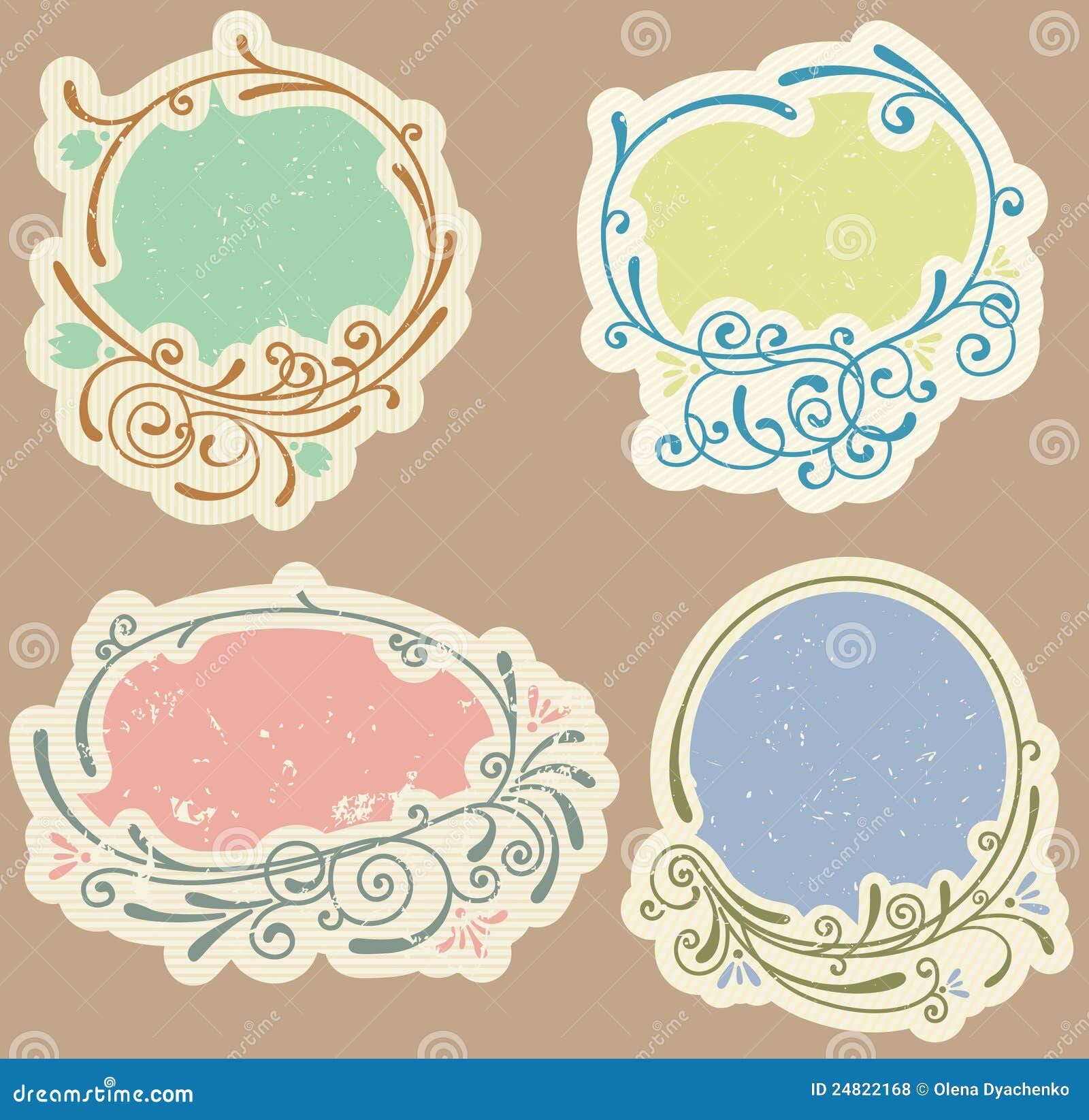 Grunge labels stock vector. Illustration of invitation - 24822168