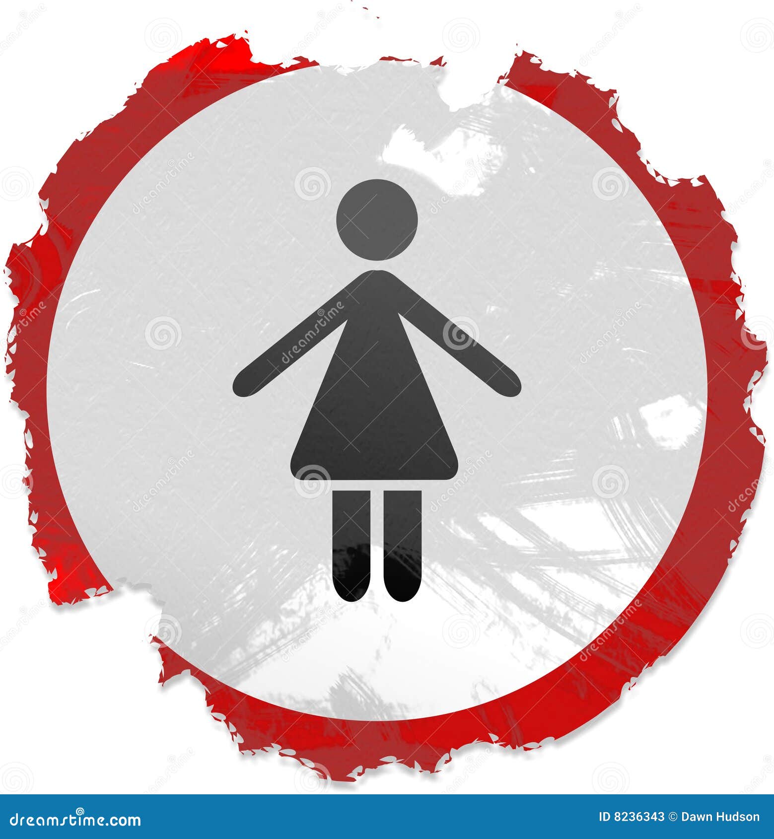 Grunge Ladies Sign Stock Photos - Image: 8236343