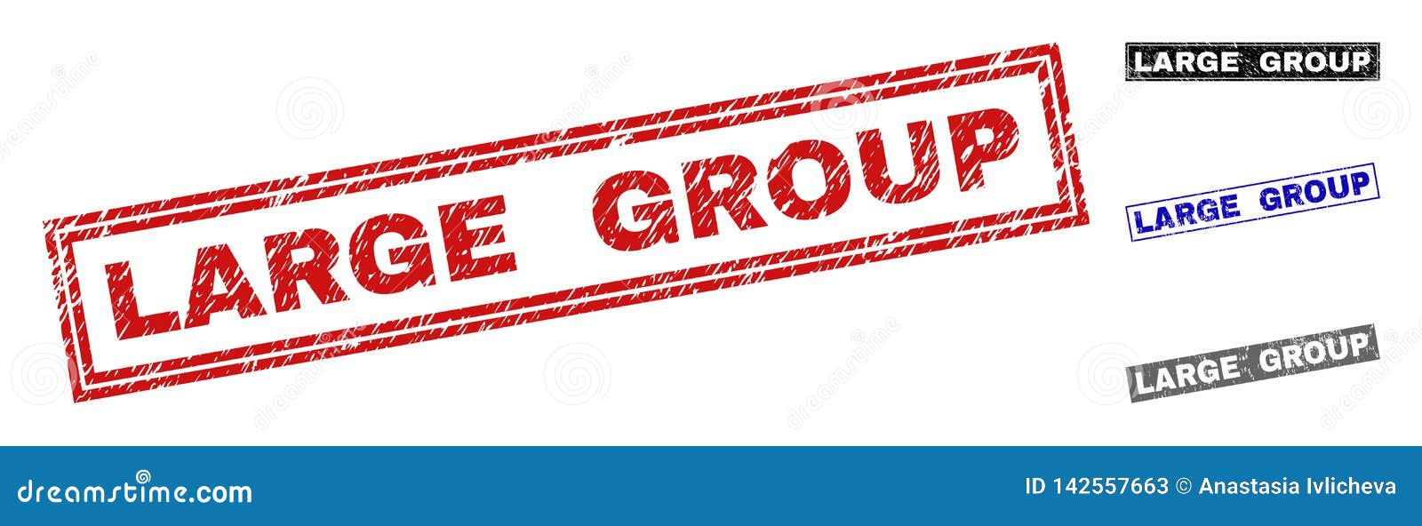 Grunge LARGE GROUP Textured Rectangle Watermarks Stock Vector ...