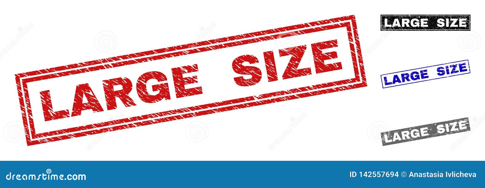 Grunge LARGE SIZE Textured Rectangle Watermarks Stock Vector ...