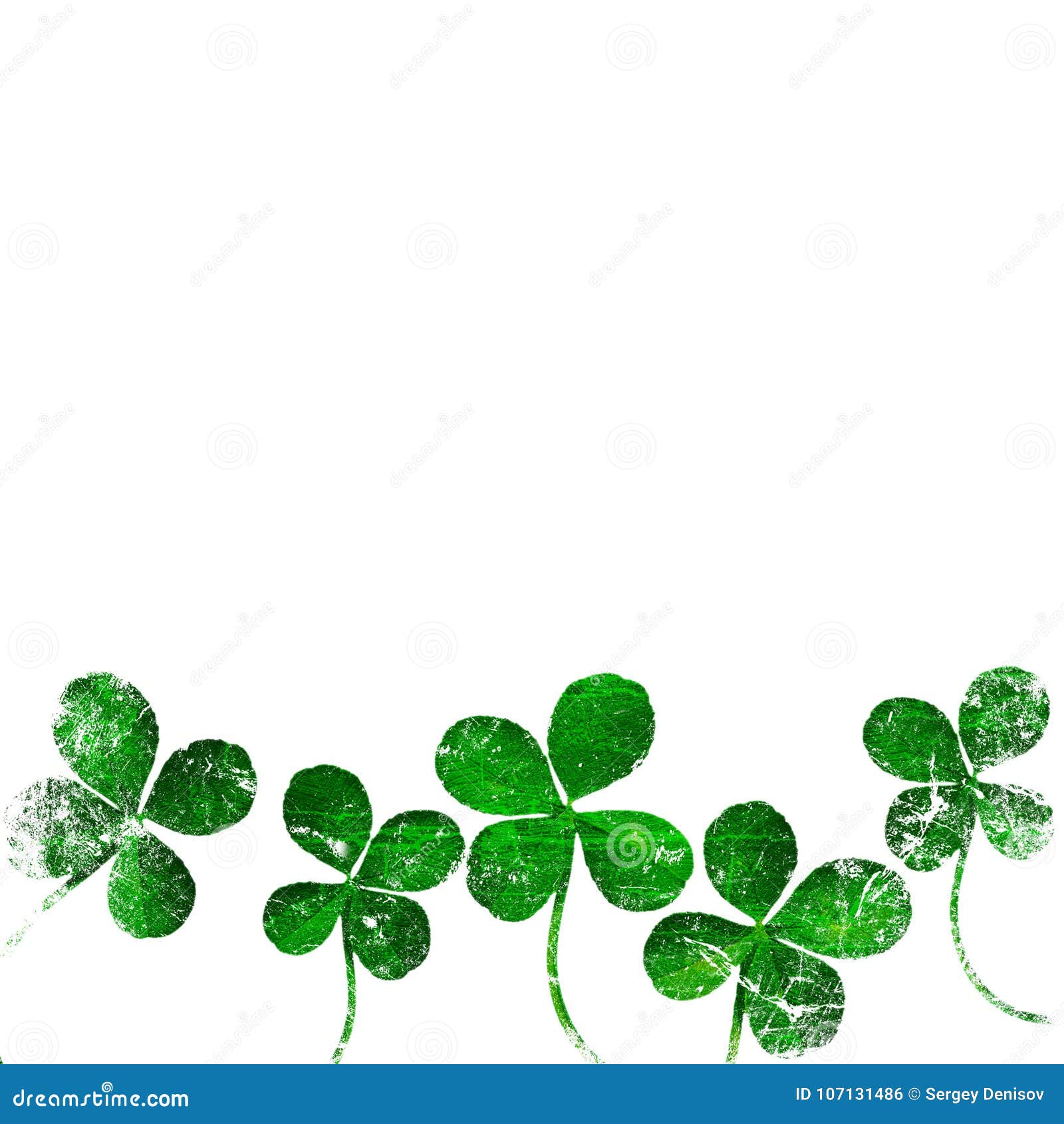 Grunge leaf clover stock illustration. Illustration of clover - 107131486