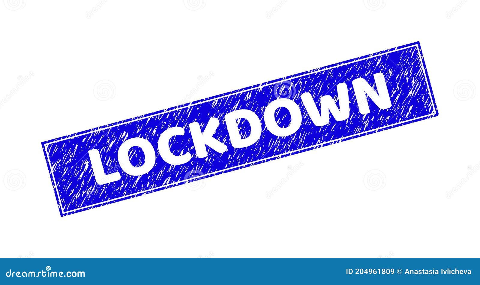 Grunge LOCKDOWN Textured Rectangle Stamp Stock Vector - Illustration of ...
